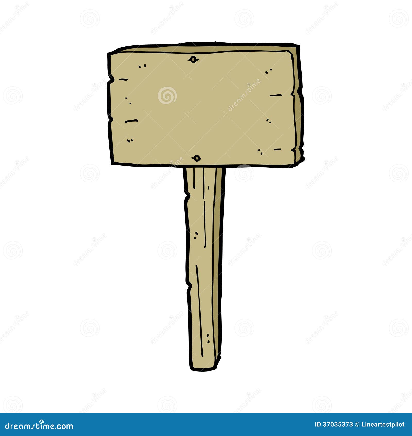 Cartoon sign post stock vector. Illustration of quirky - 37035373