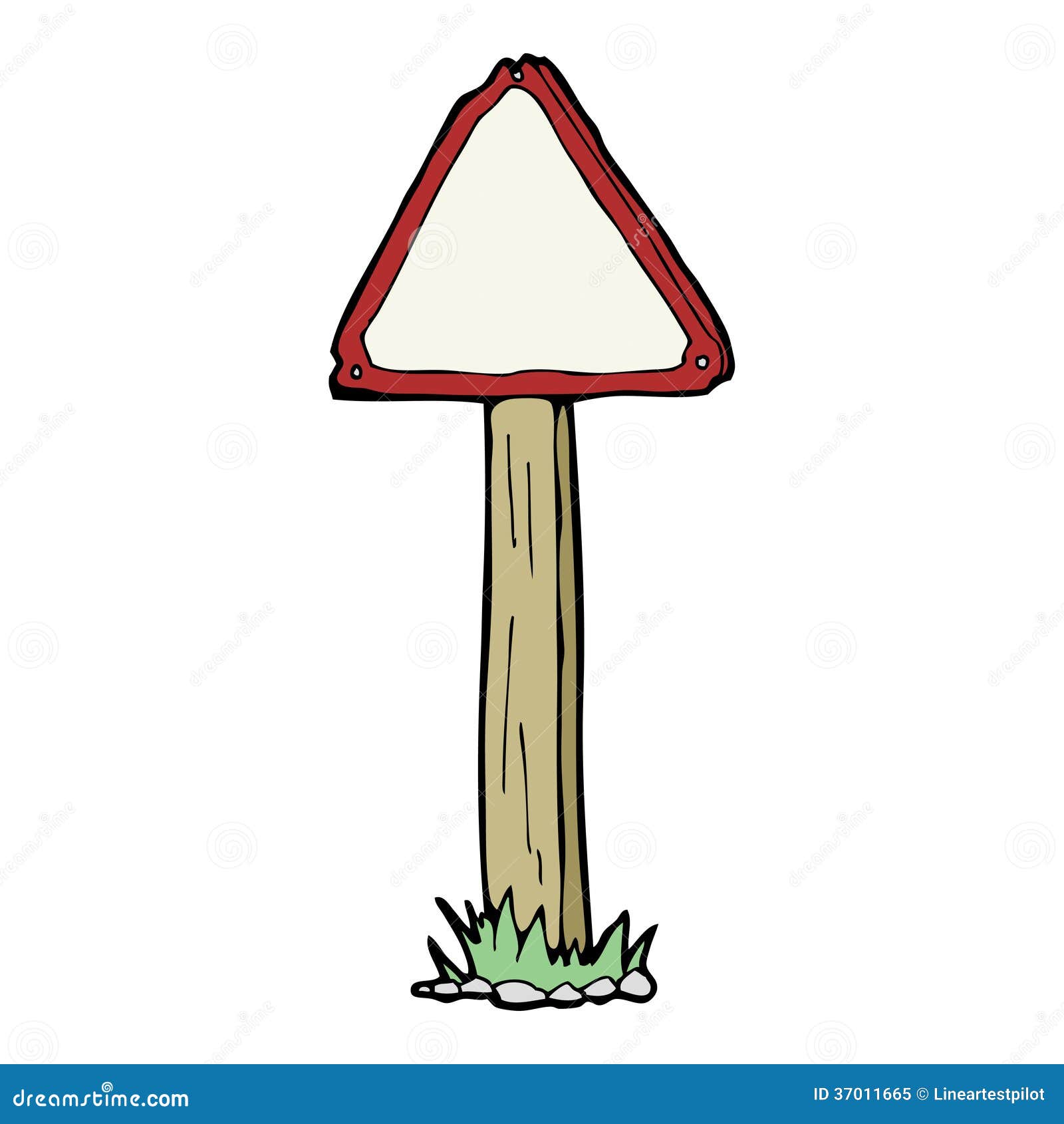 Cartoon signpost stock vector. Illustration of silly - 37011665