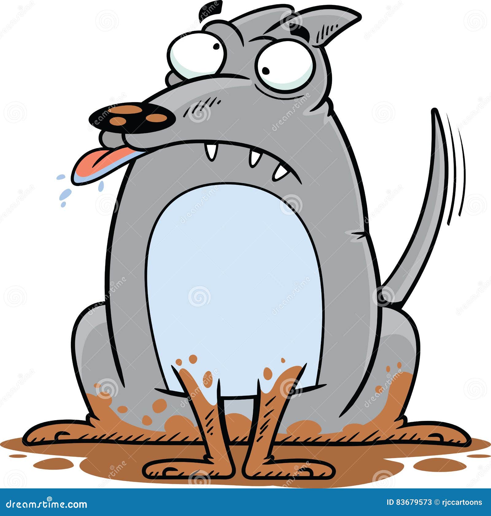 Cartoon Silly Dog stock vector. Illustration of graphic - 83679573
