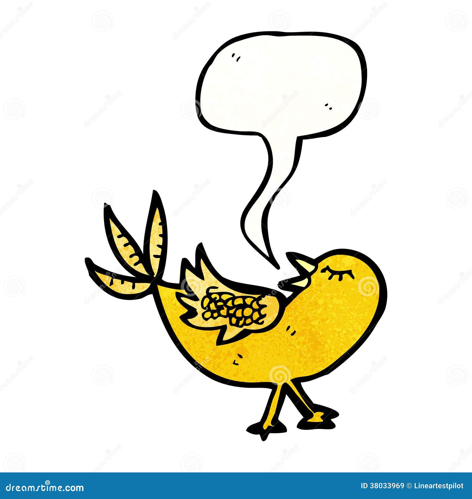 Cartoon Singing Bird | CartoonDealer.com #38033969