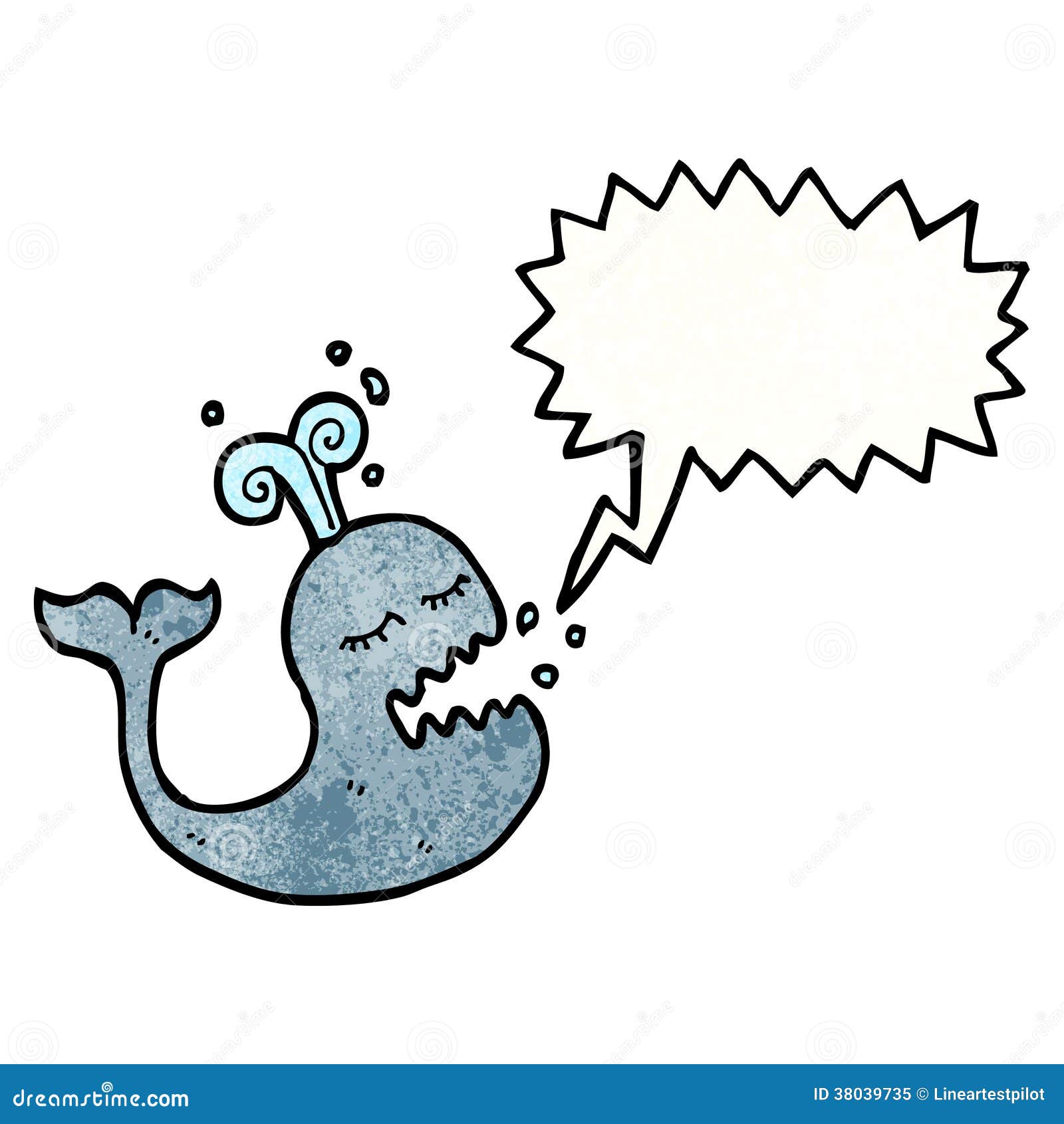 Cartoon singing whale stock vector. Illustration of bubble - 38039735