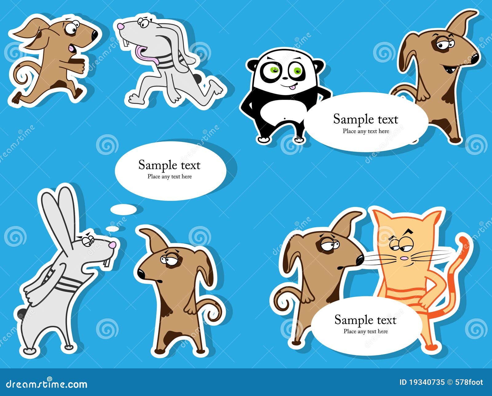 Cartoon situation stock vector. Illustration of animal - 19340735