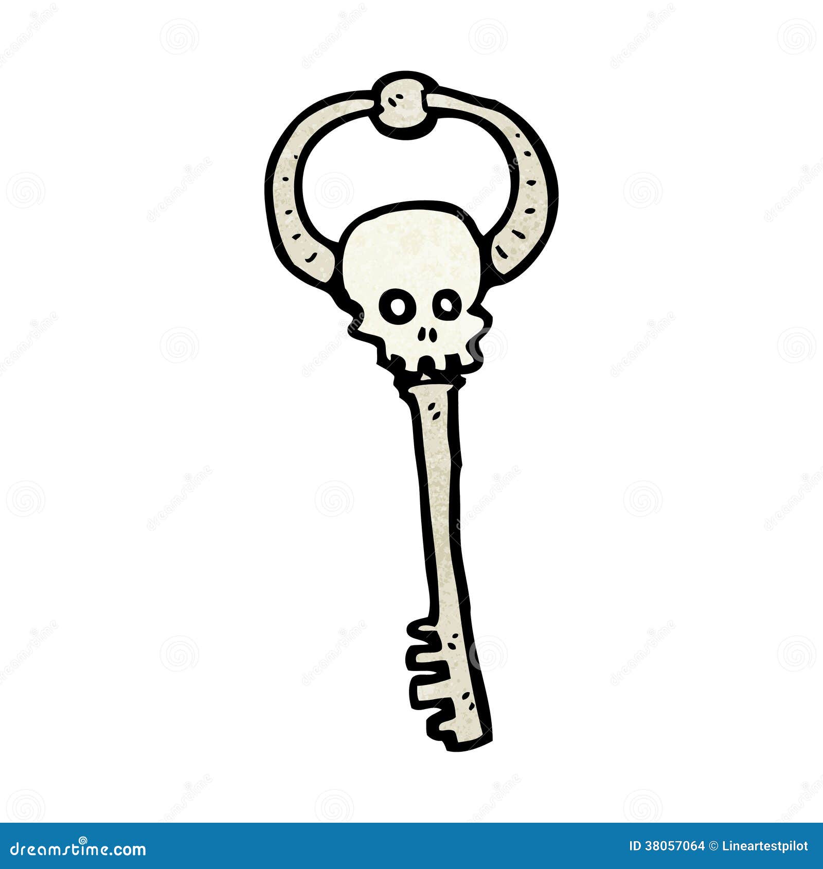 Cartoon skeleton key stock vector. Illustration of skull - 38057064