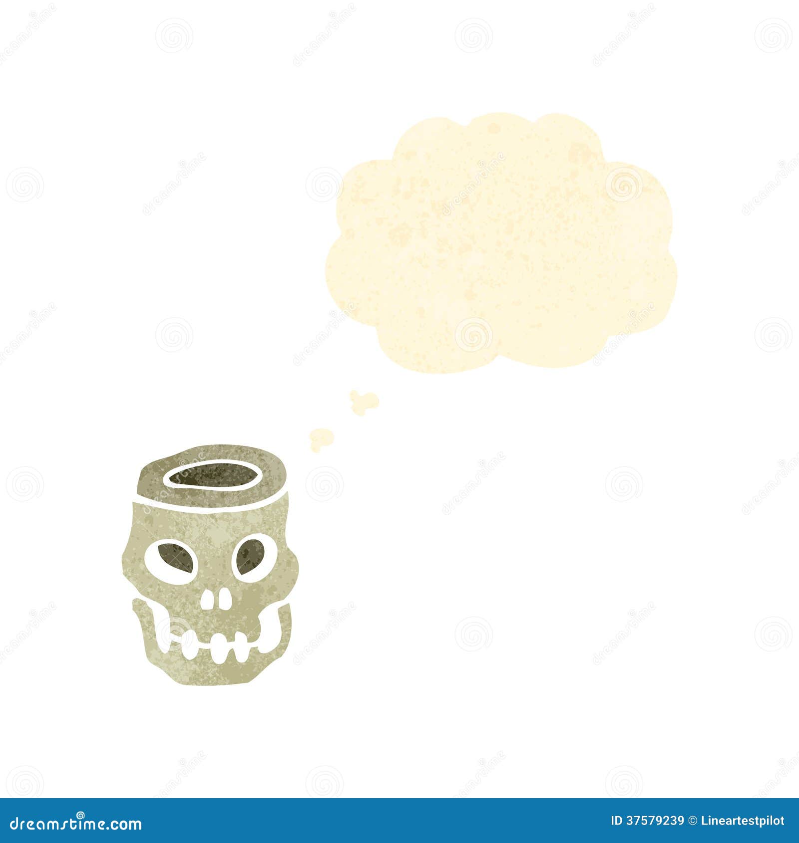 Cartoon skull bowl stock vector. Illustration of hand - 37579239