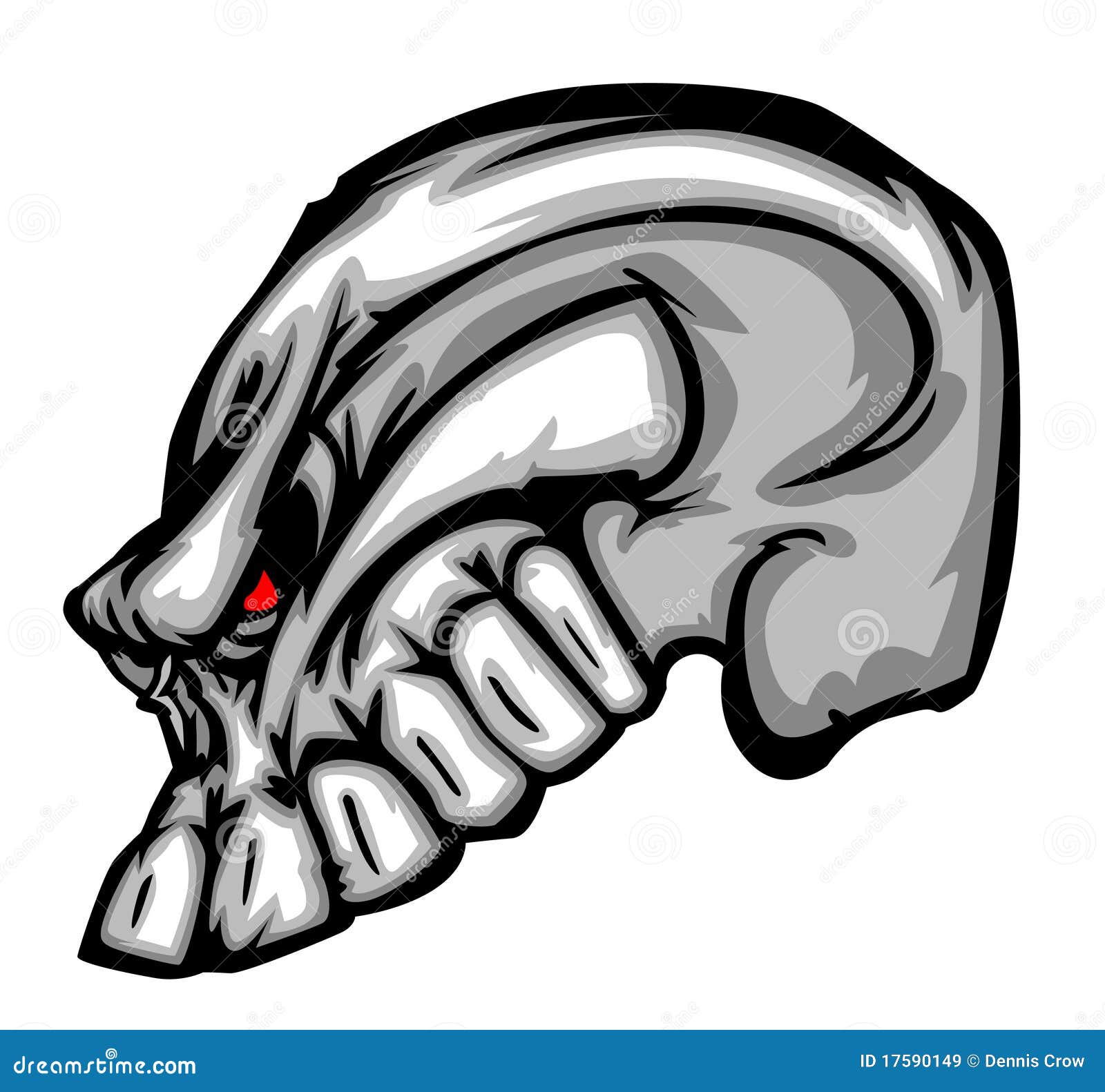 Cartoon Skull Image Vector stock vector. Illustration of eyes - 17590149