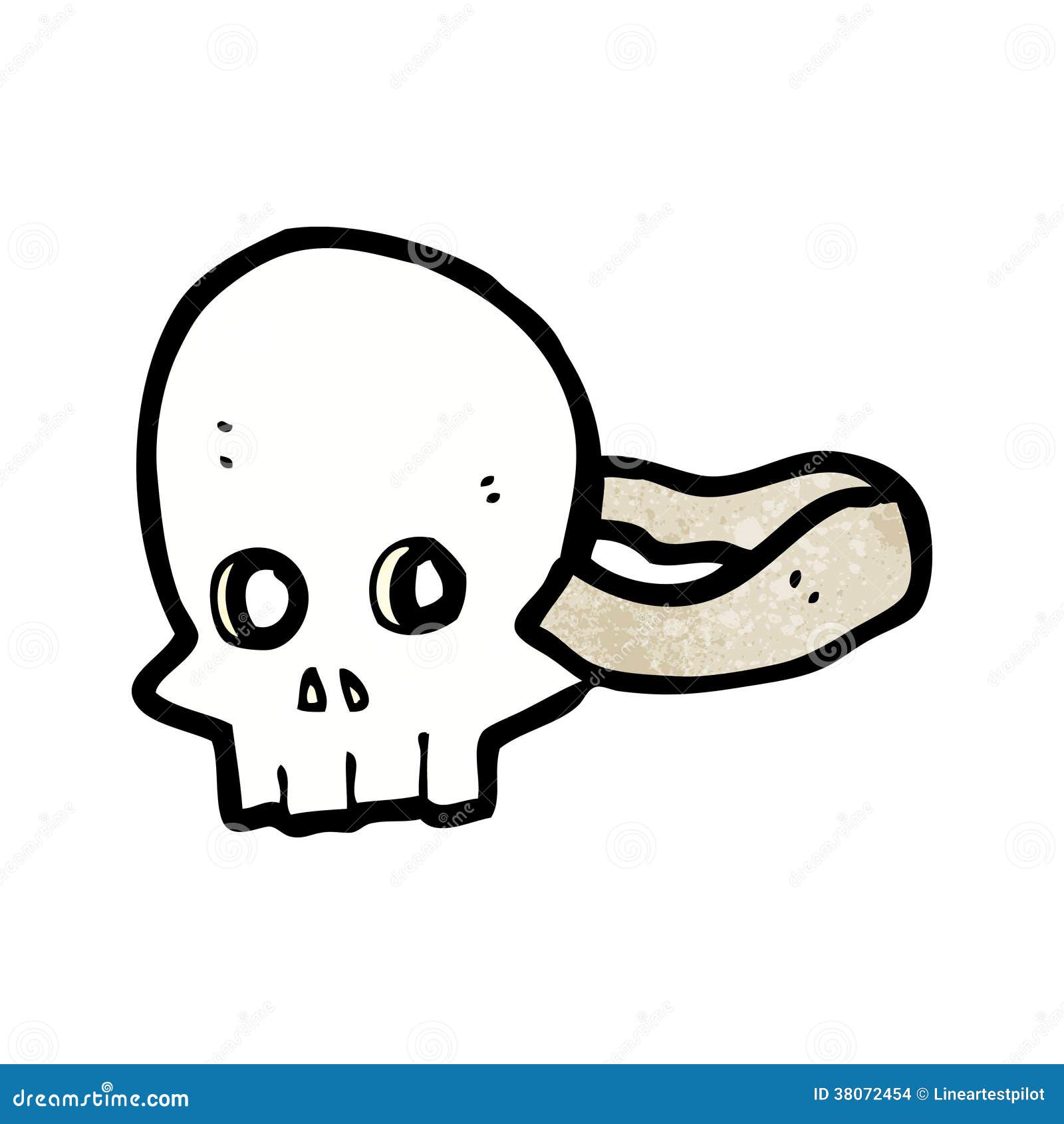 Cartoon skull mask stock illustration. Illustration of hand - 38072454