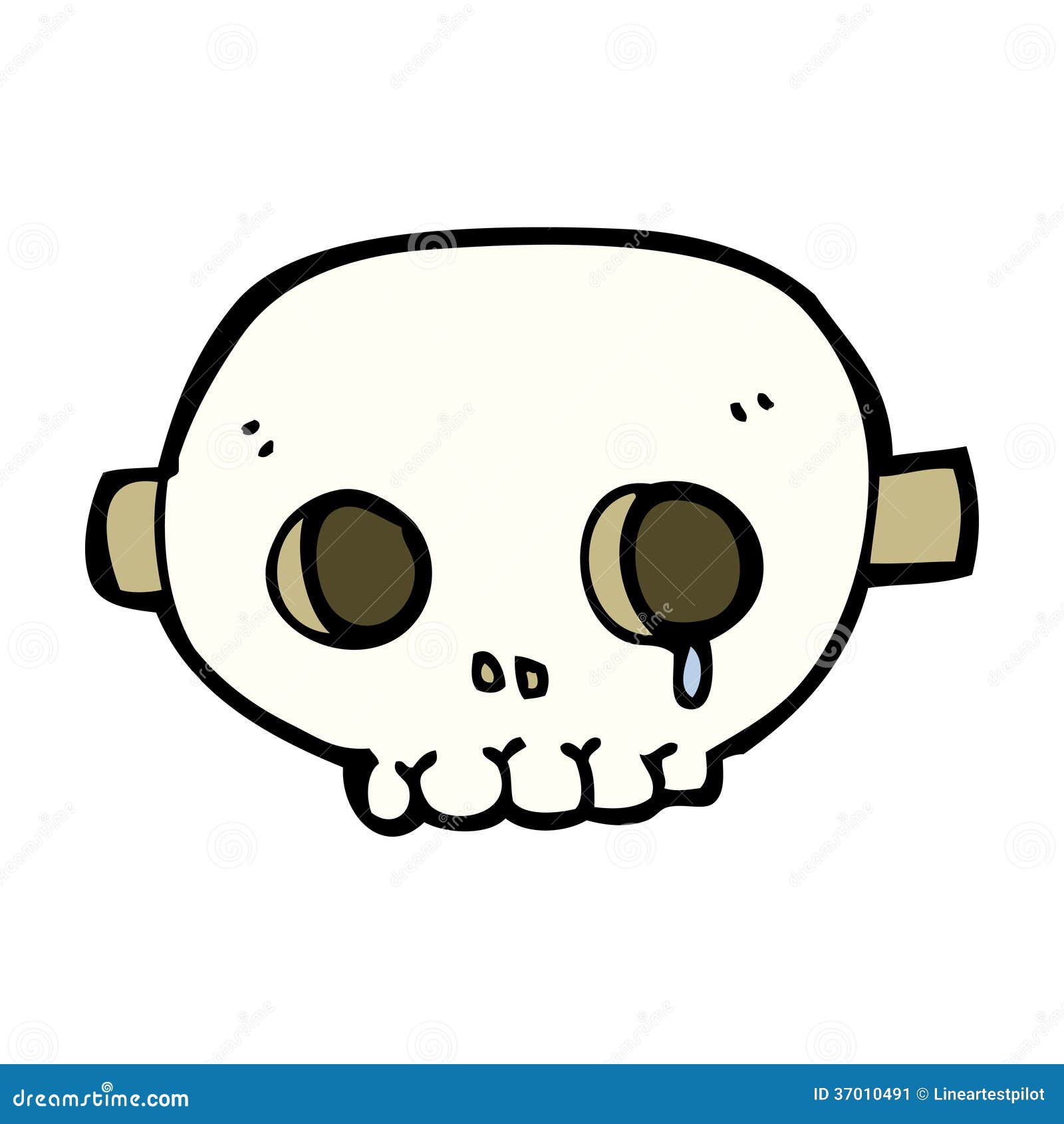 Cartoon skull mask stock illustration. Illustration of drawing - 37010491