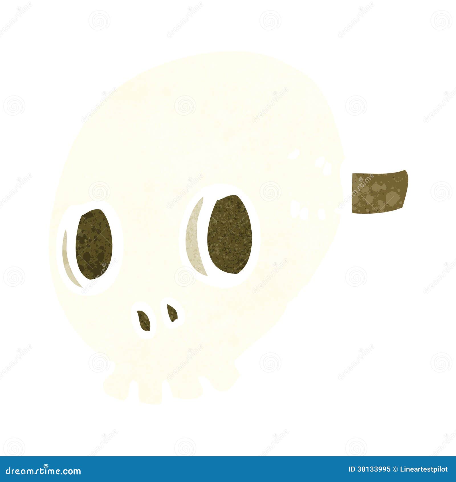 Cartoon skull mask stock illustration. Illustration of funny - 38133995