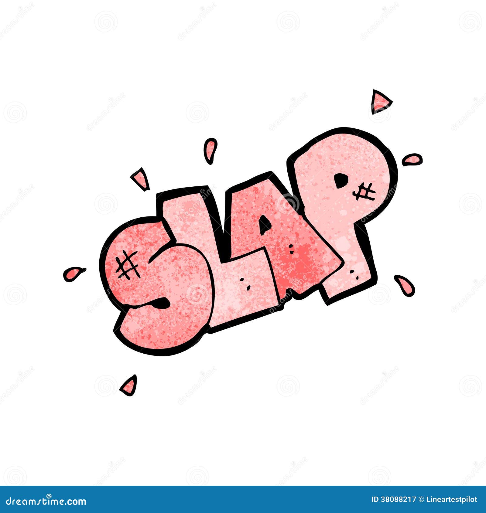 Cartoon slap symbol stock vector. Illustration of sign - 38088217