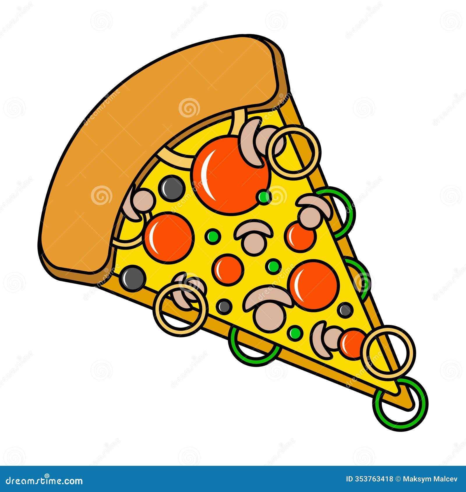 Cartoon Slice Of Cake. | CartoonDealer.com #24639407