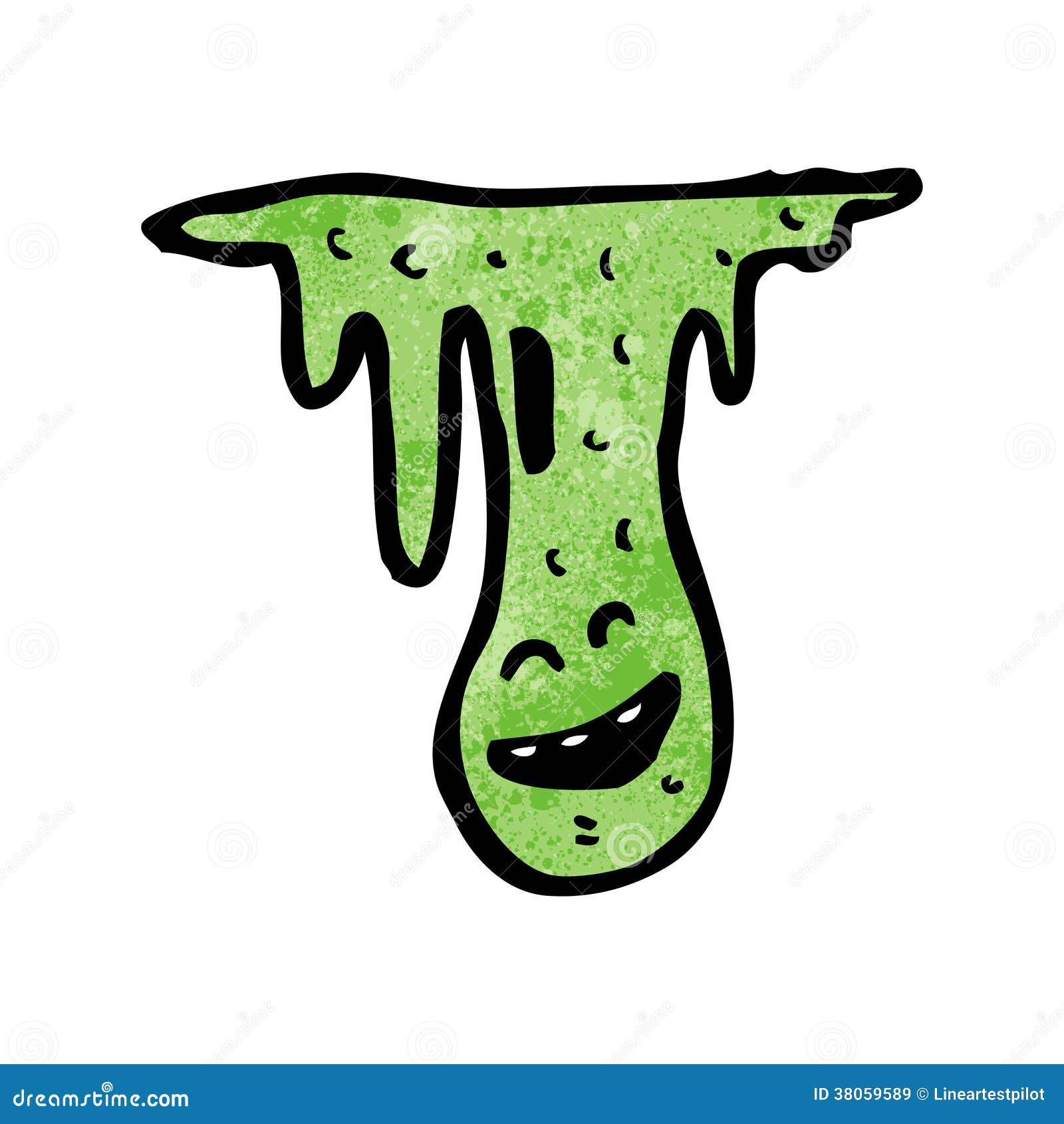 Cartoon slime blob monster stock vector. Illustration of artwork - 38059589