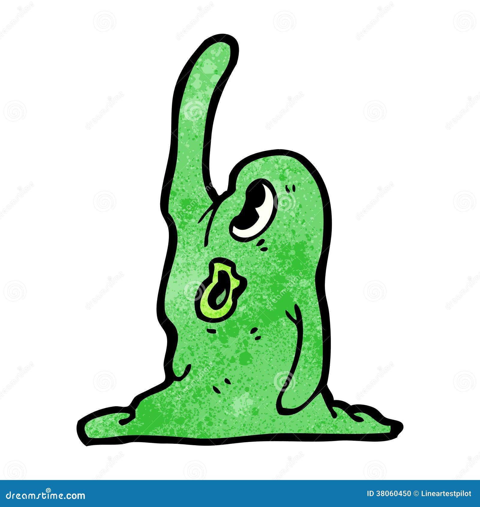 Cartoon slime blob monster stock vector. Illustration of monster - 38060450