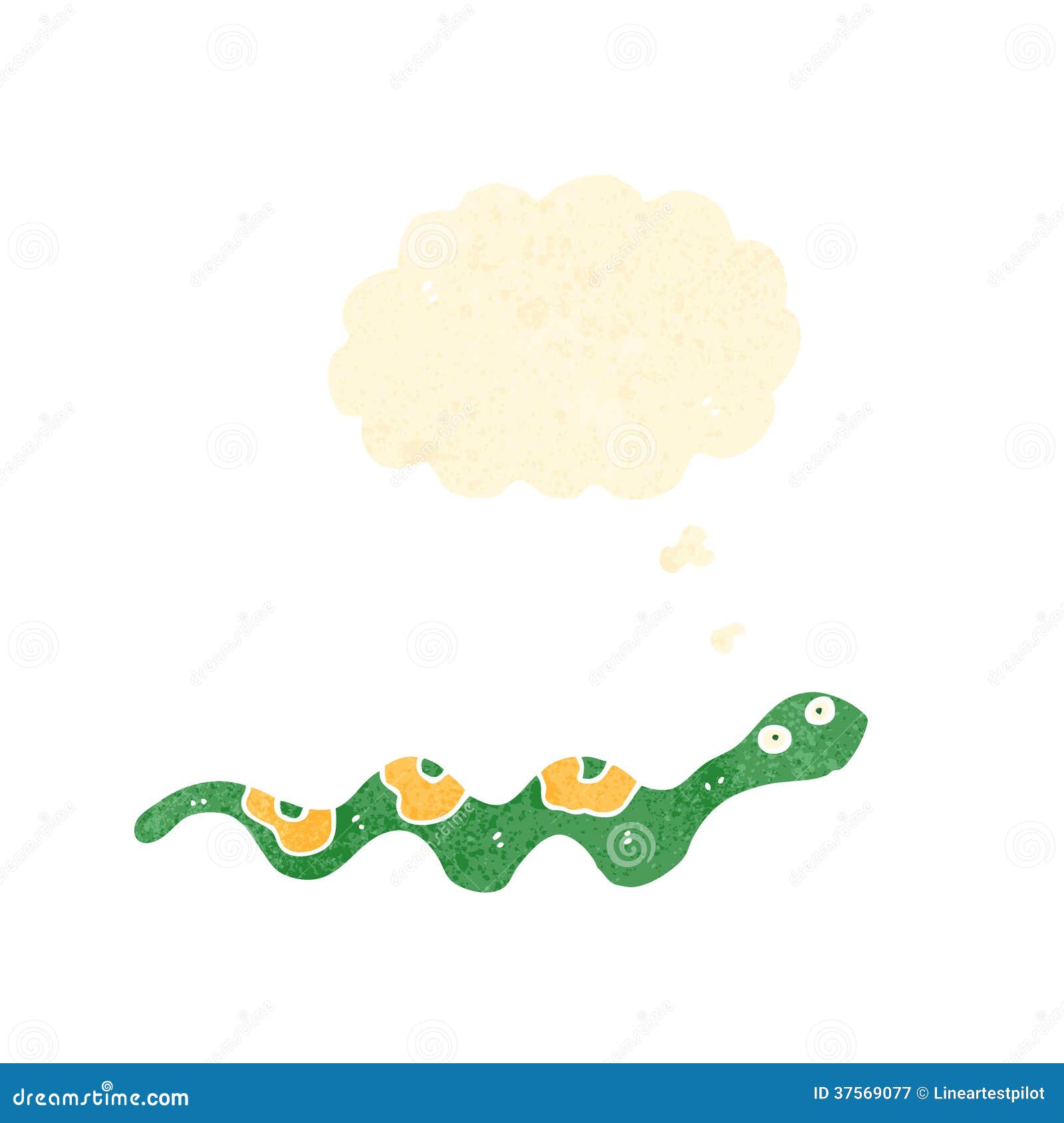 Cartoon slithering snake stock vector. Illustration of watercolor ...