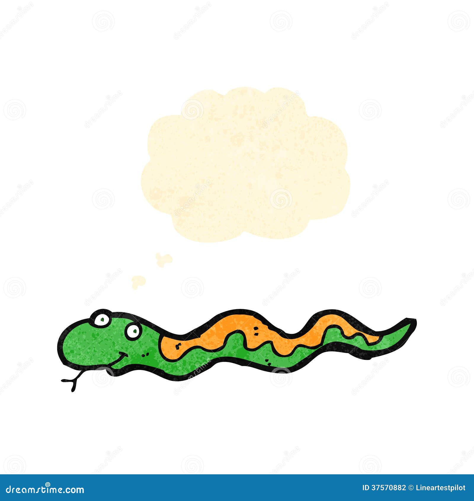 Cartoon Slithering Snake Vector Illustration | CartoonDealer.com #37570882