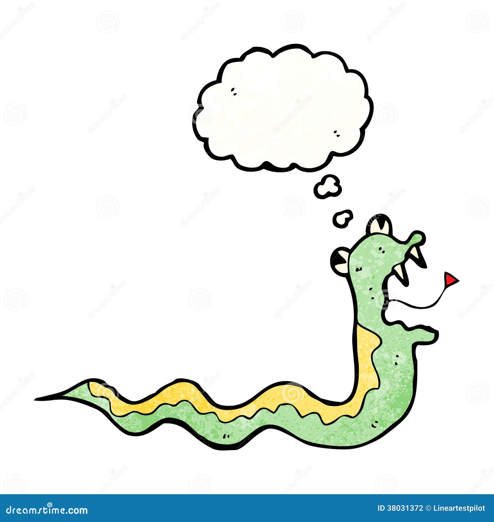 Cartoon slithering snake stock vector. Illustration of doodle - 38031372