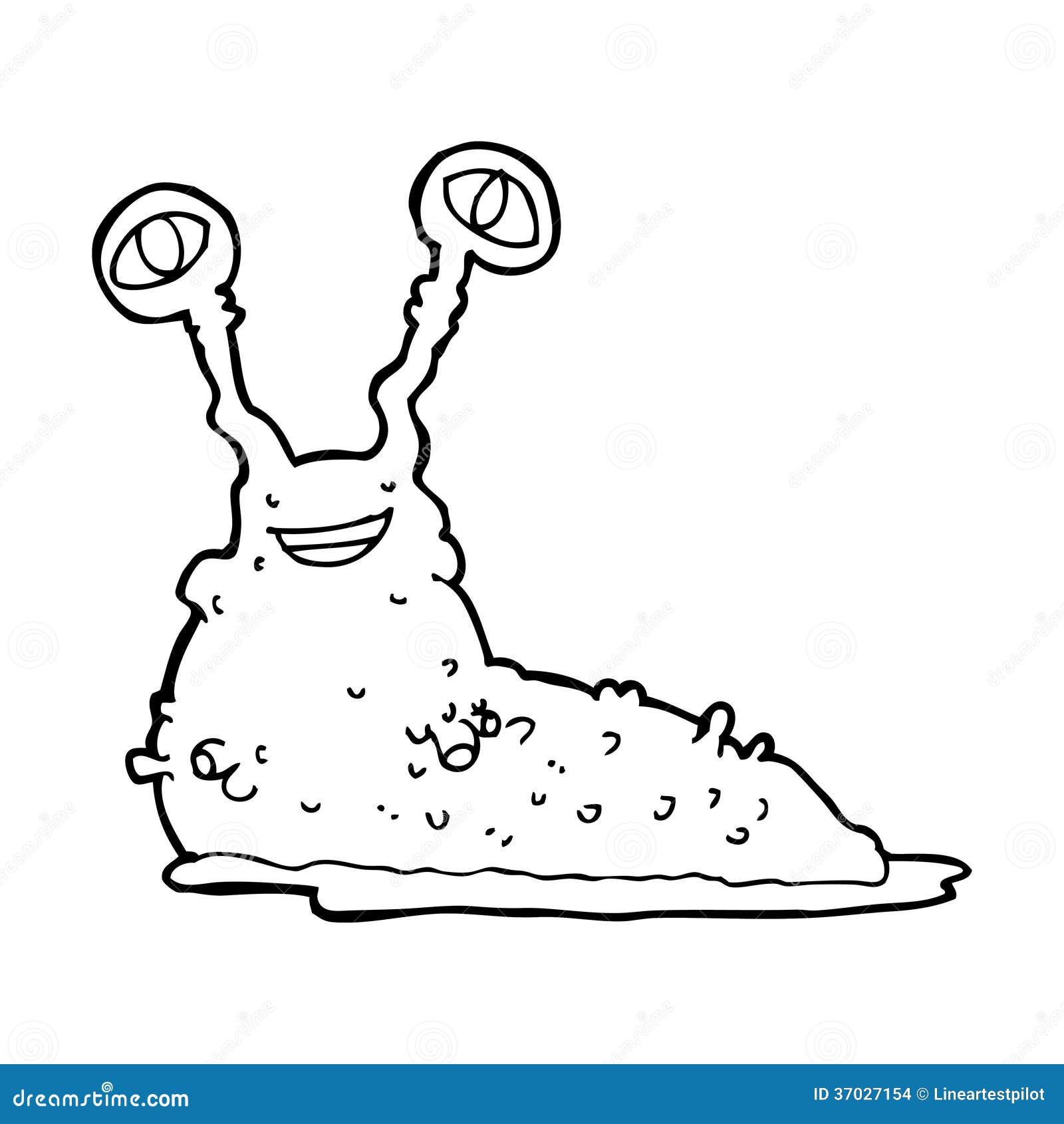 Cartoon slug stock illustration. Illustration of drawing - 37027154