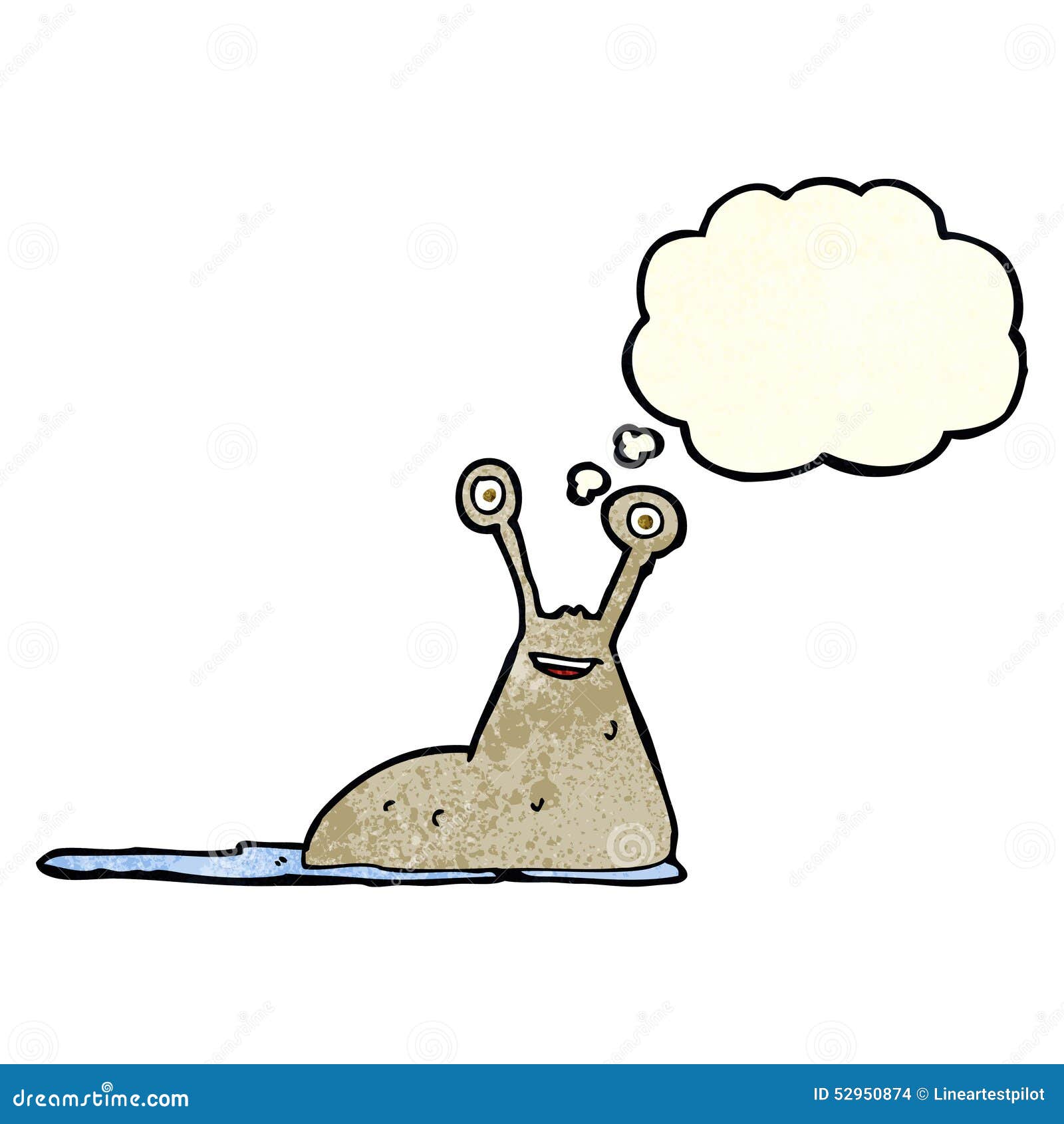 Cartoon Slug Snail Funny Illustration With Eyes | CartoonDealer.com ...