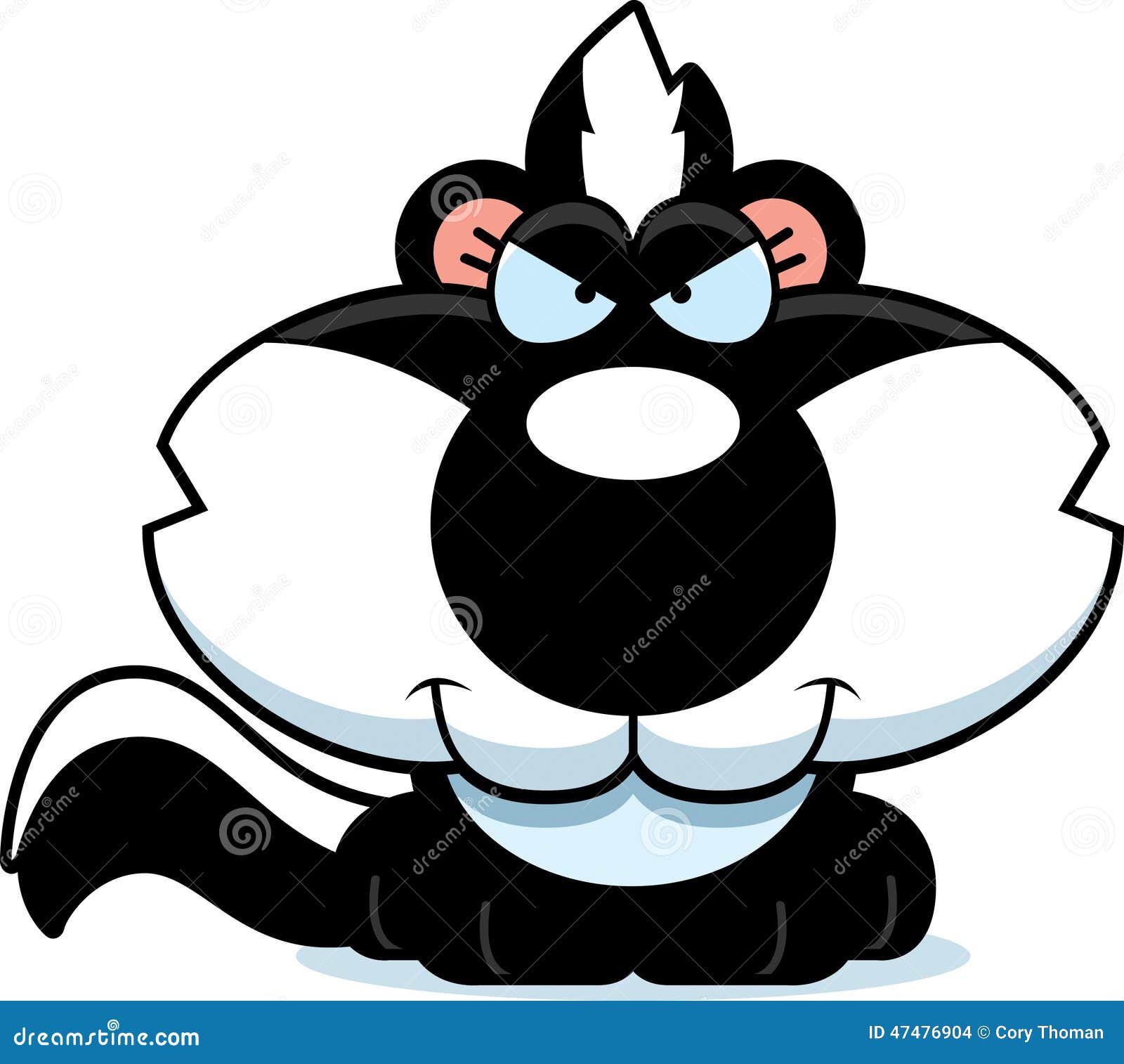 Cartoon Sly Skunk stock vector. Illustration of clip - 47476904