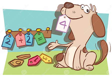 Cartoon smart dog. stock vector. Illustration of cute - 76766502