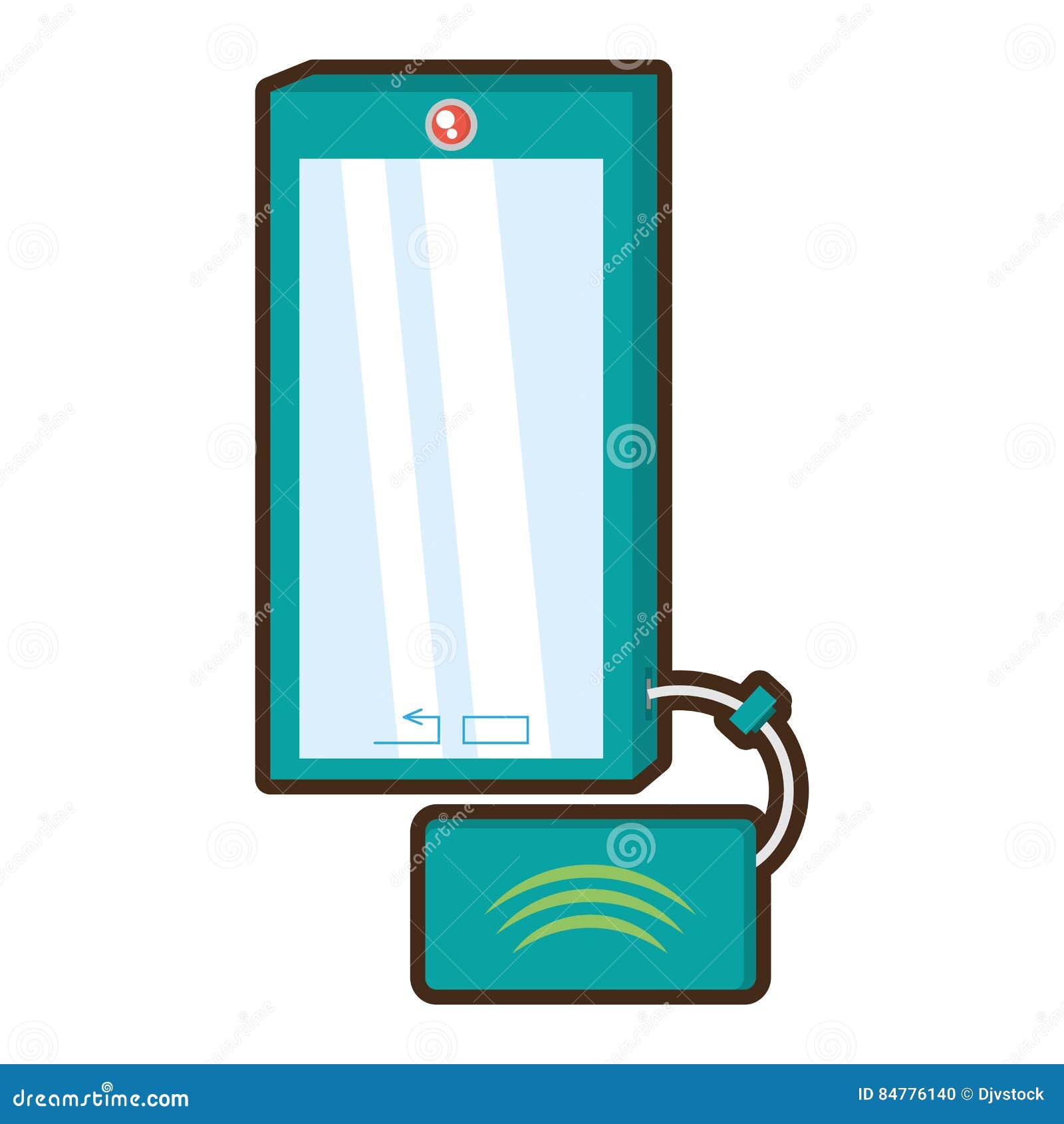 Cartoon Smart Phone Device Technology Mobile Router Stock Vector ...