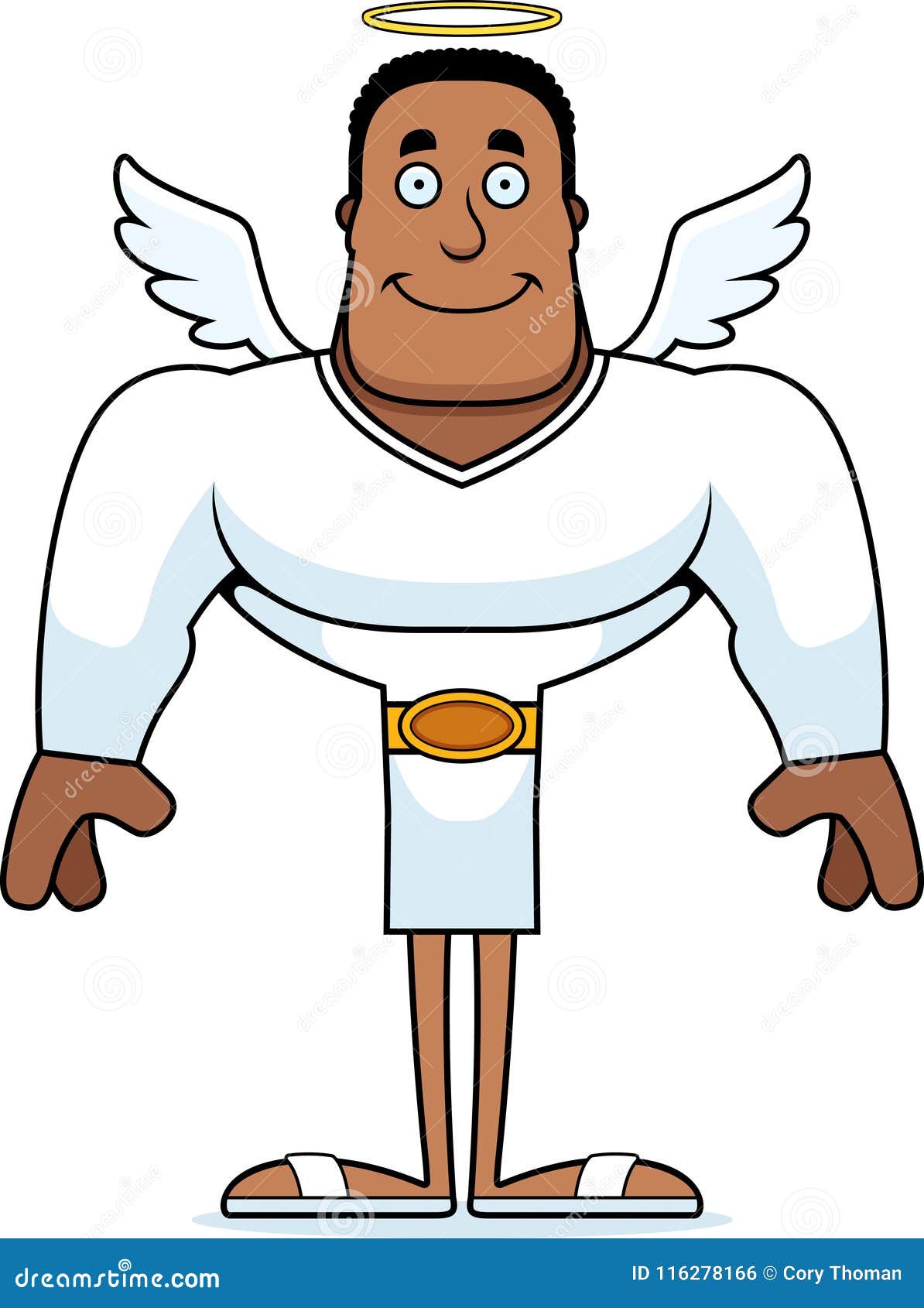 Cartoon Smiling Angel stock vector. Illustration of angel - 116278166