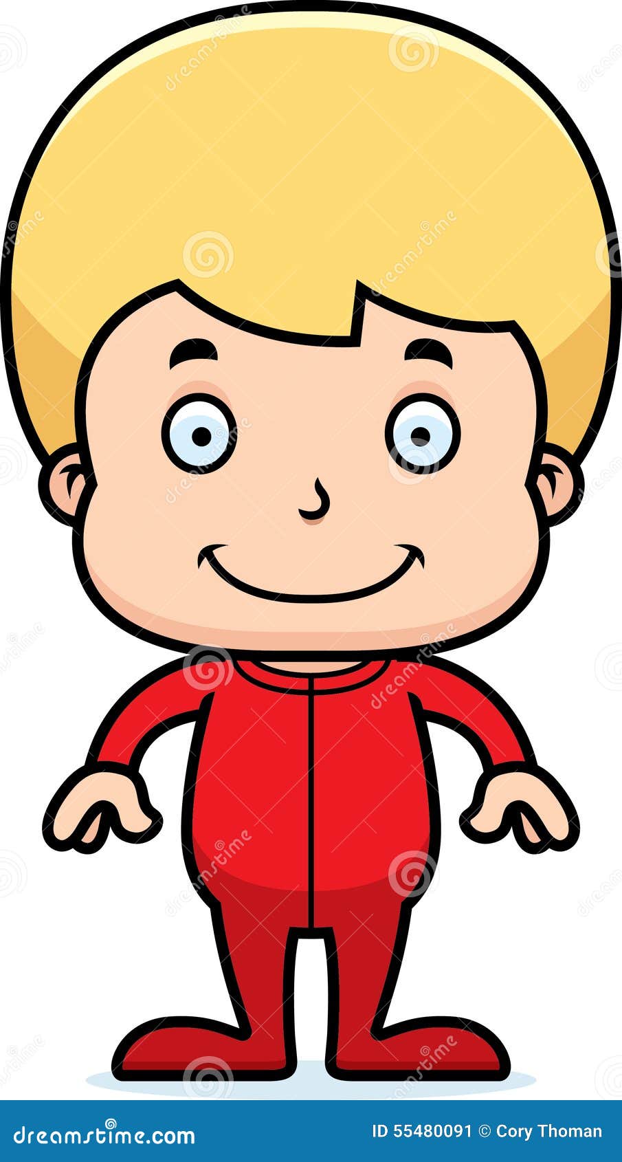 Cartoon Smiling Boy in Pajamas Stock Vector - Illustration of clipart ...
