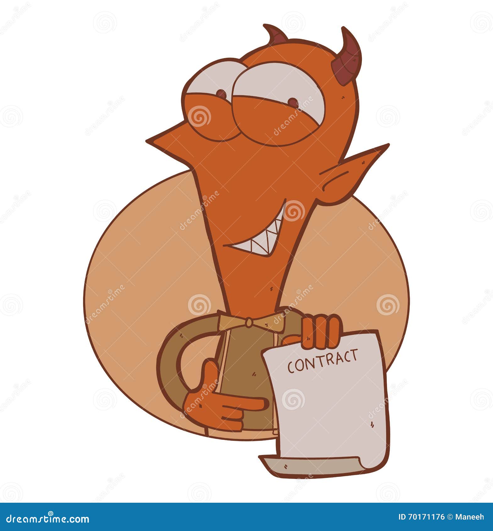 Satan Contract Stock Photography | CartoonDealer.com #12081272