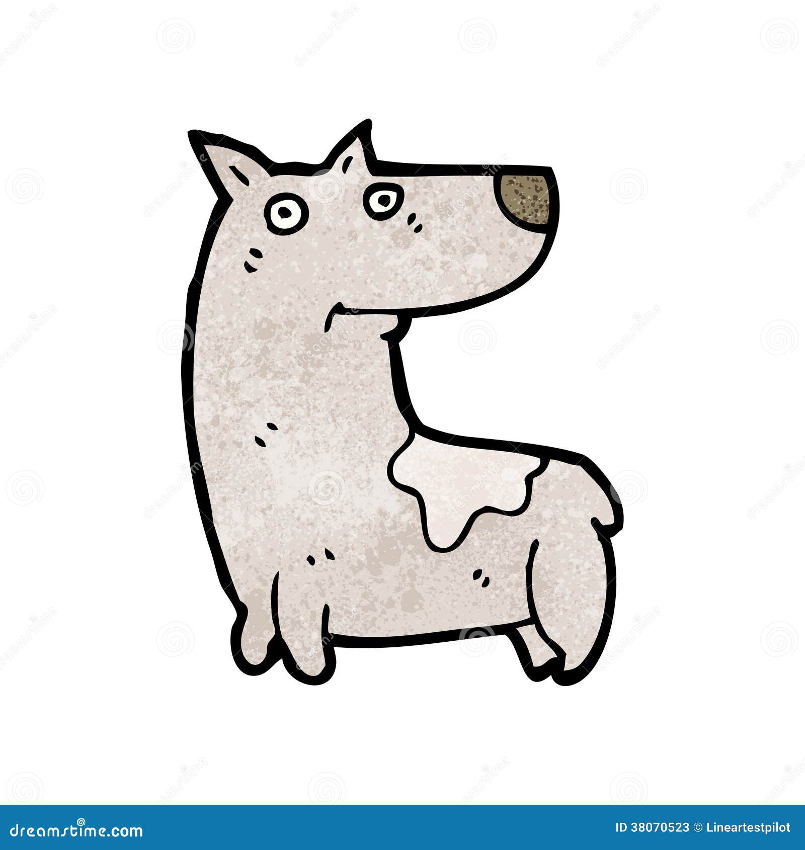 Cartoon smiling dog stock vector. Illustration of texture - 38070523