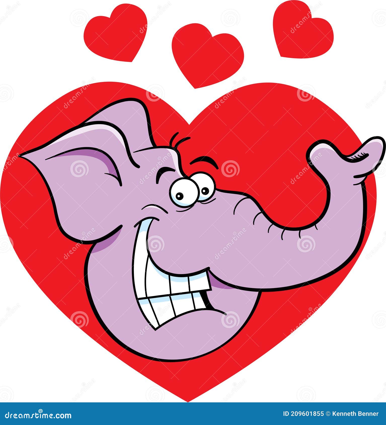 Smiling Elephant COLOR And BW Stock Photography | CartoonDealer.com ...
