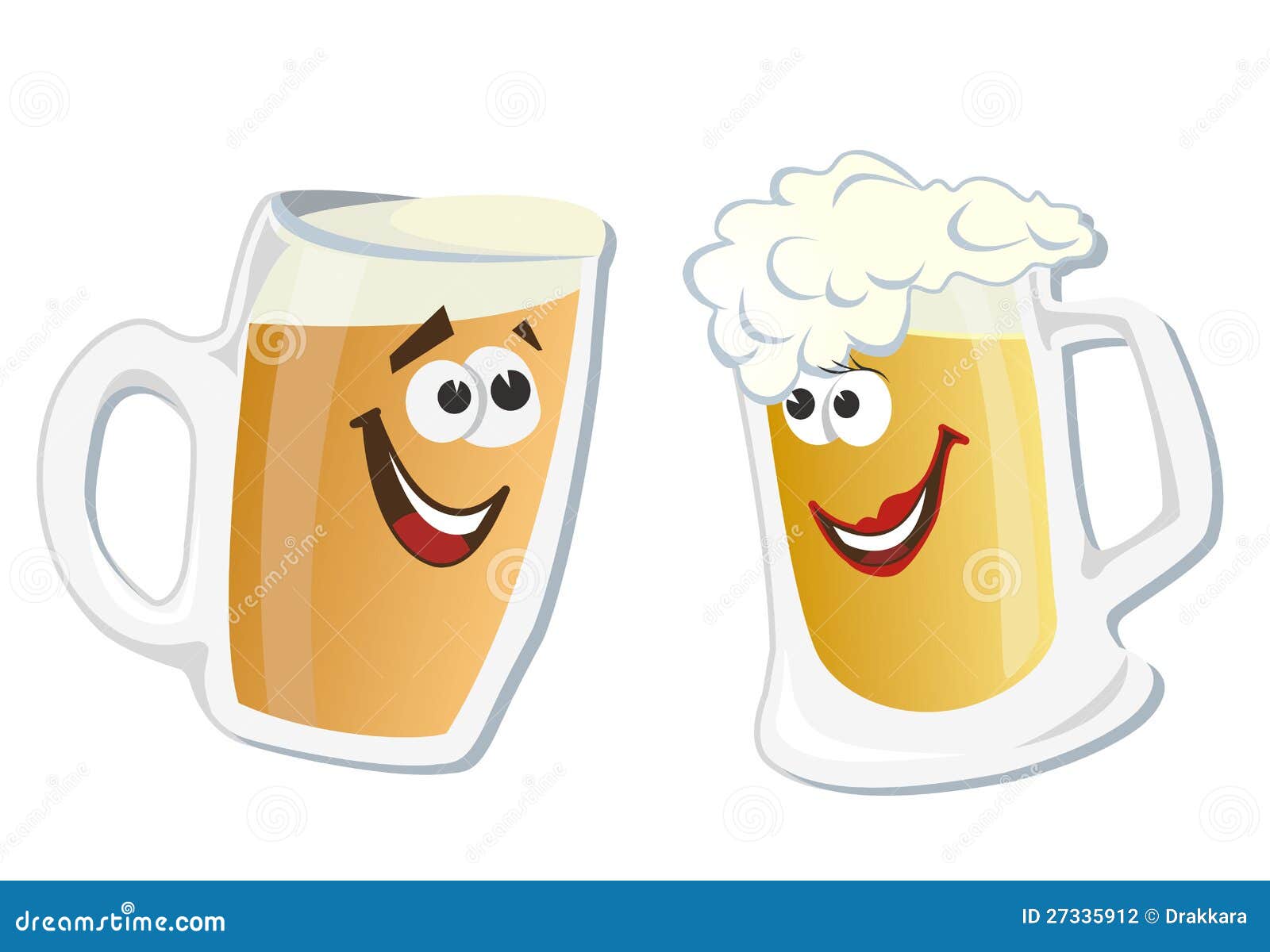 Cartoon Smiling Hero Glass of Beer Stock Vector - Illustration of ...