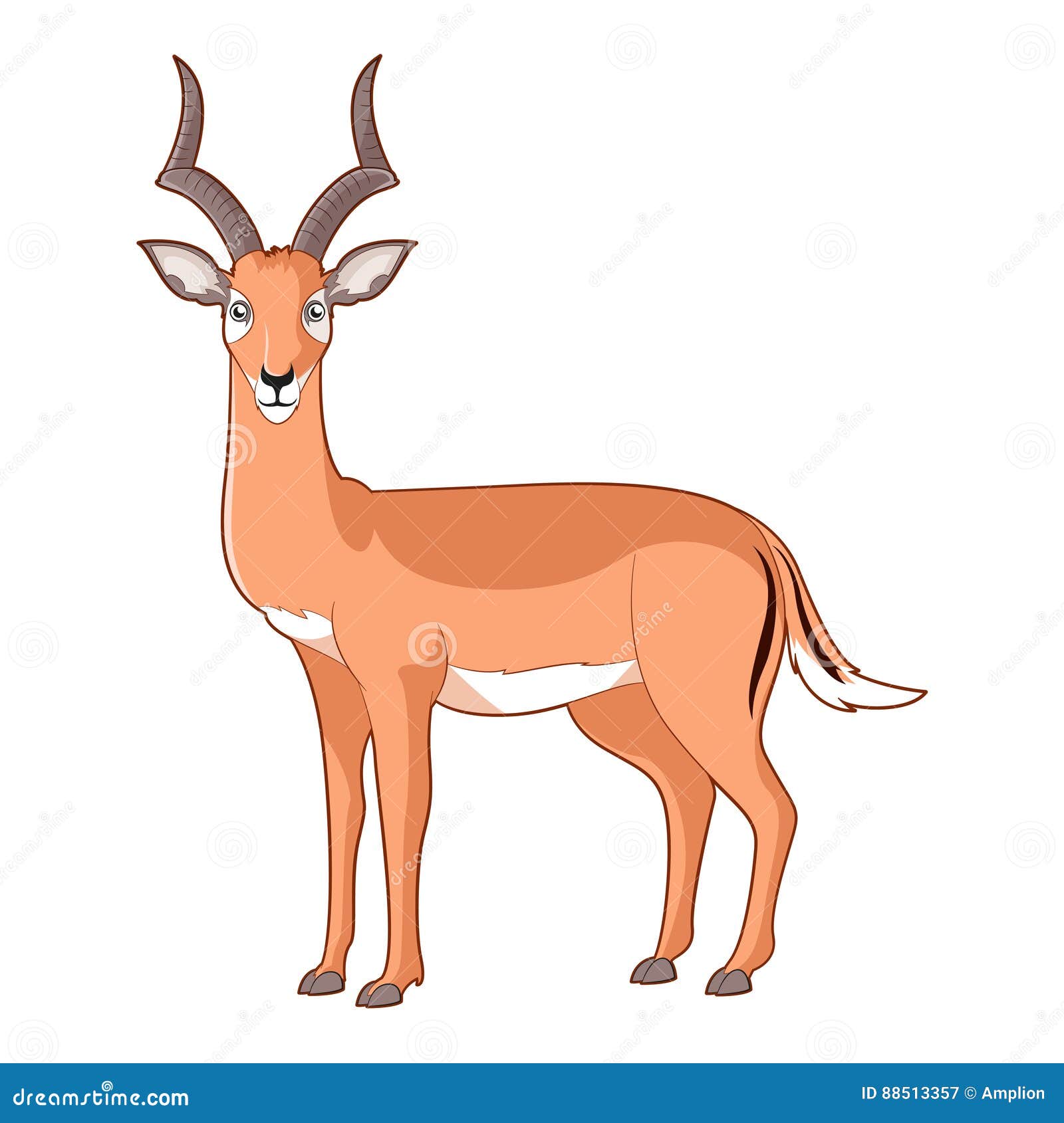 Cartoon Smiling Impala | CartoonDealer.com #88513357