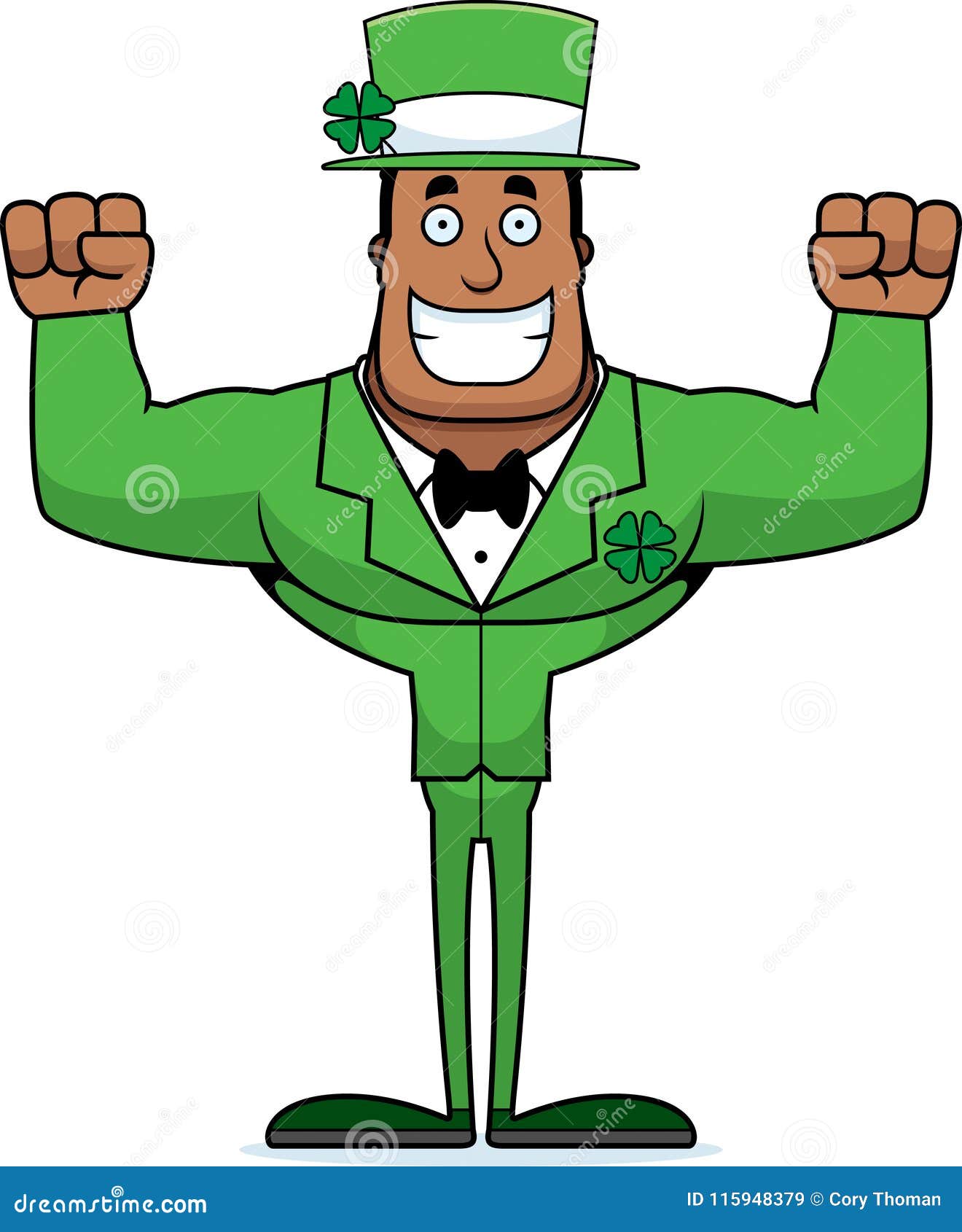 Cartoon Smiling Irish Man stock vector. Illustration of leprechaun ...