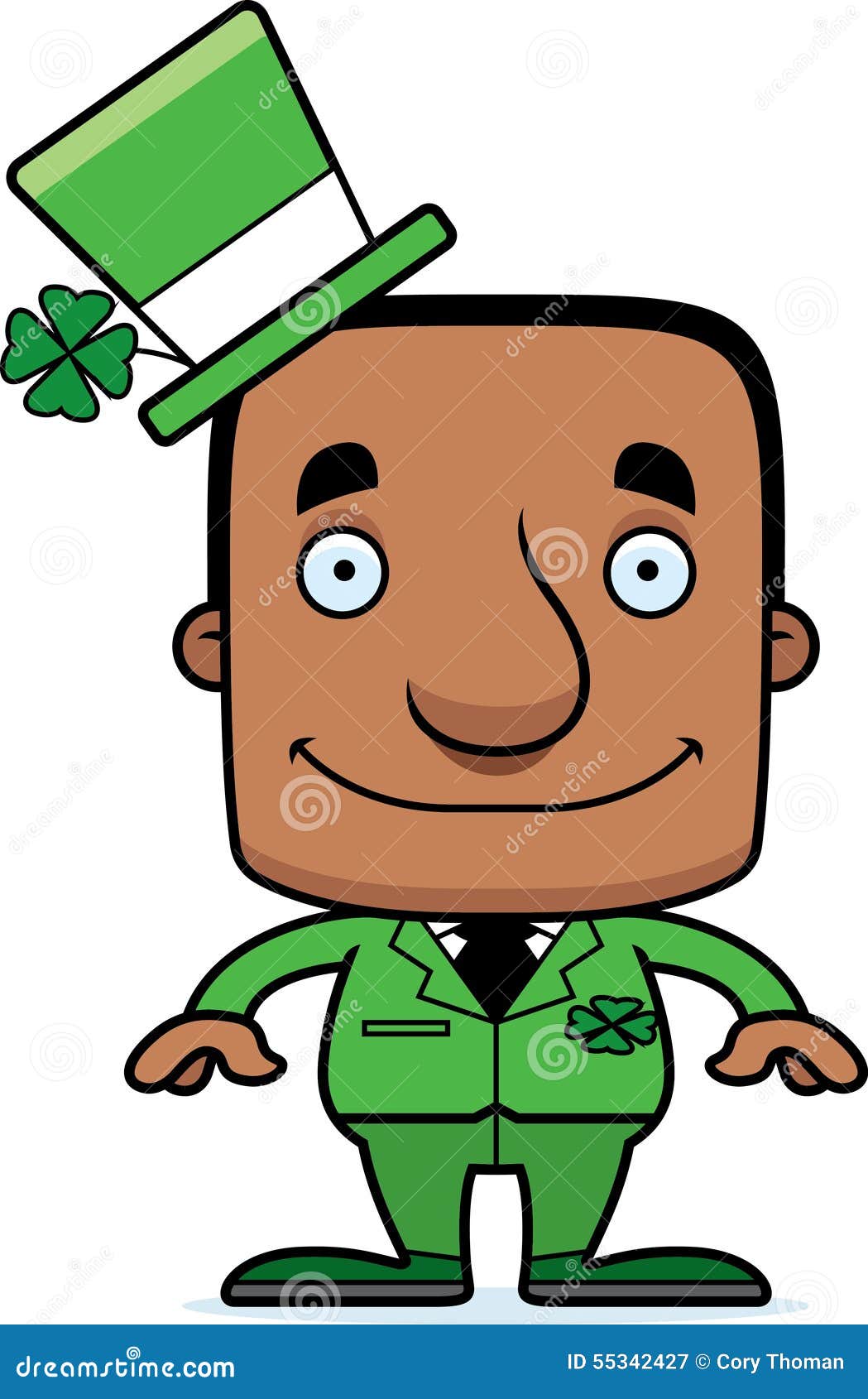 Cartoon Smiling Irish Man stock vector. Illustration of vector - 55342427