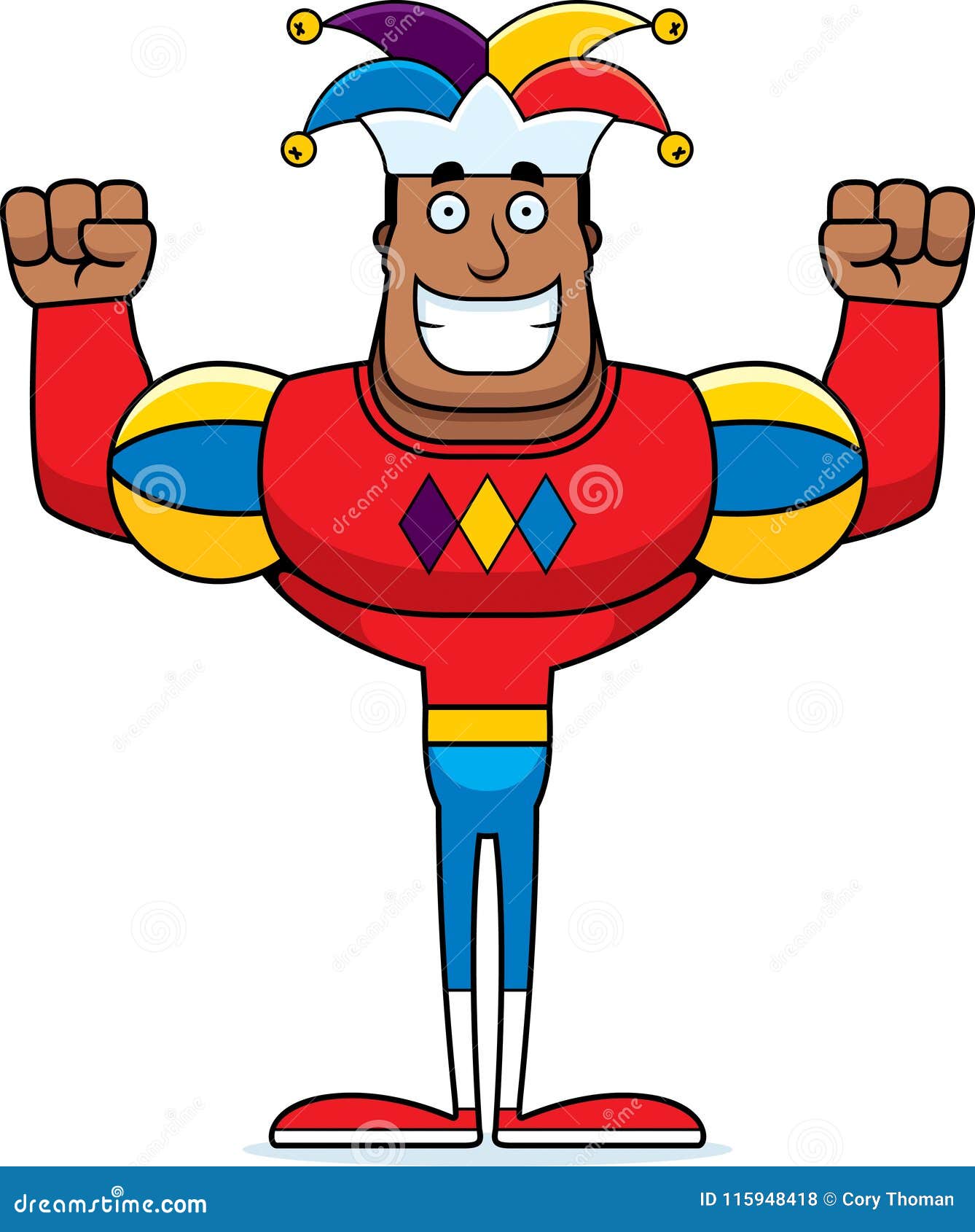 Cartoon Smiling Jester stock vector. Illustration of jester - 115948418