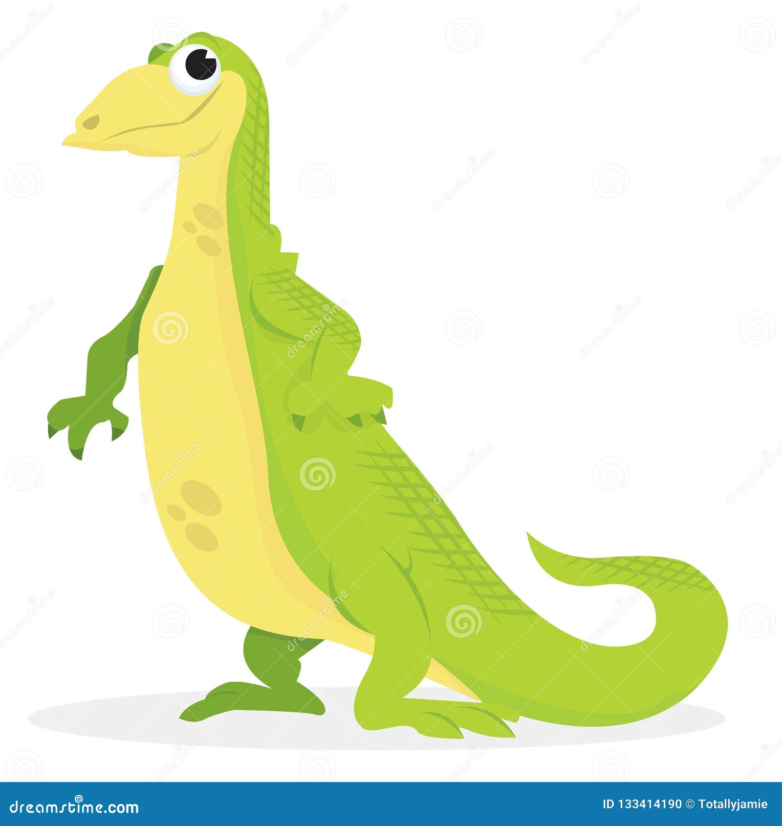 Cartoon Smiling Lizard stock illustration. Illustration of gecko ...