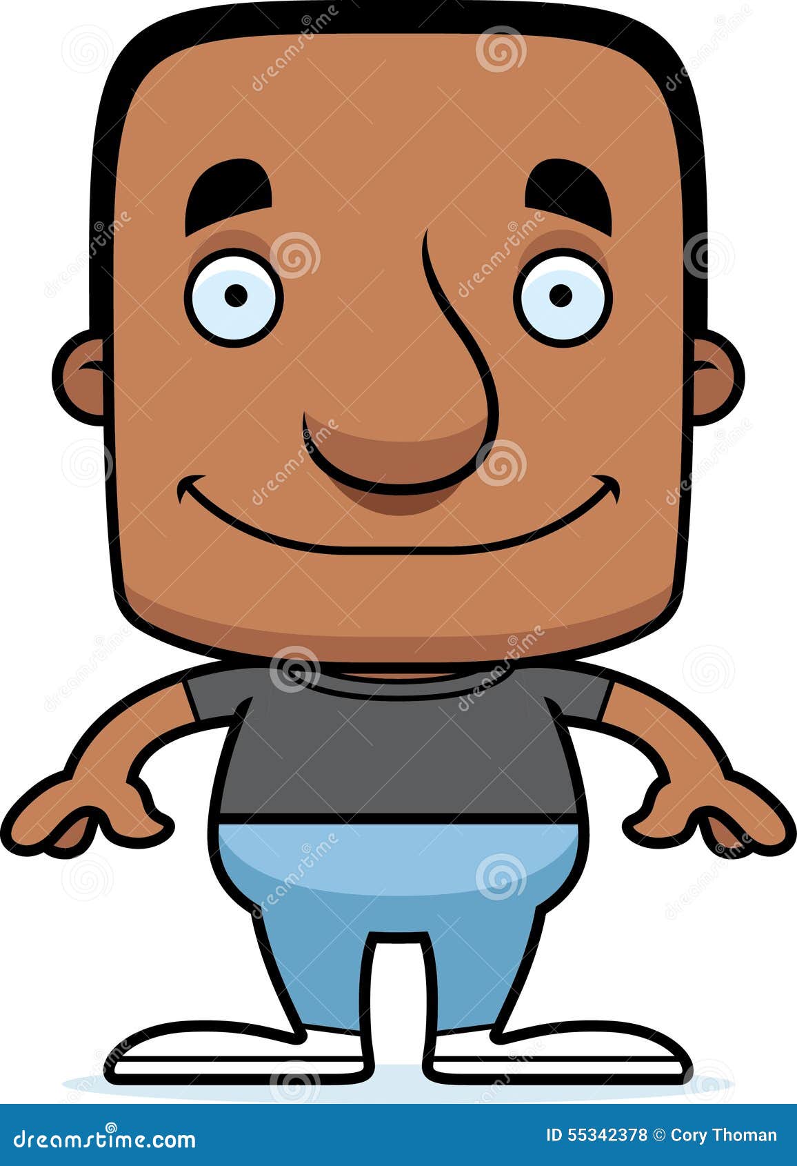 Cartoon Smiling Man stock vector. Illustration of happy - 55342378