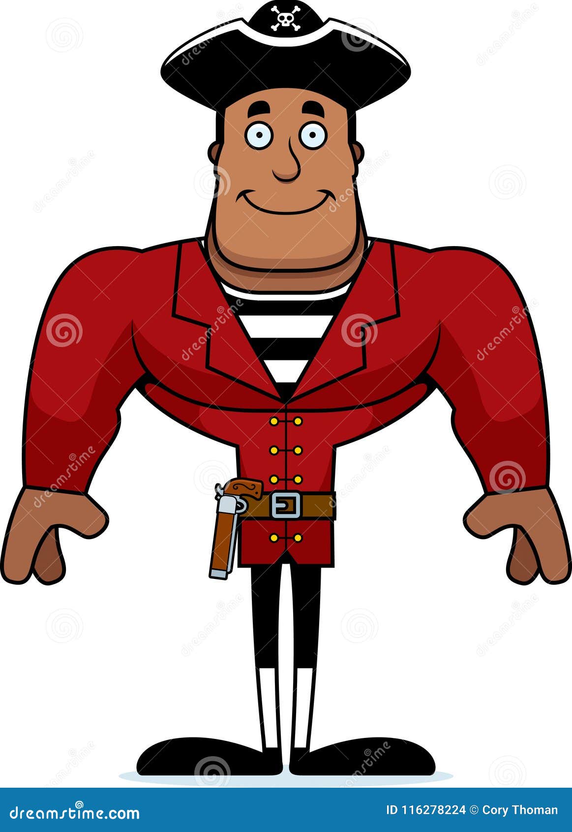 Cartoon Smiling Pirate Stock Vector Illustration Of Graphic 116278224