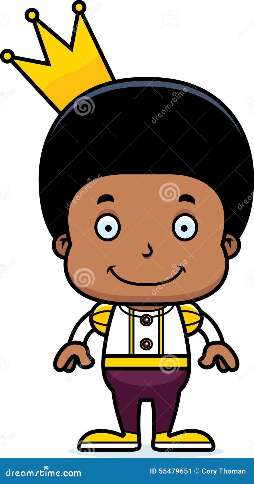Cartoon Smiling Prince Boy stock vector. Illustration of cartoon - 55479651