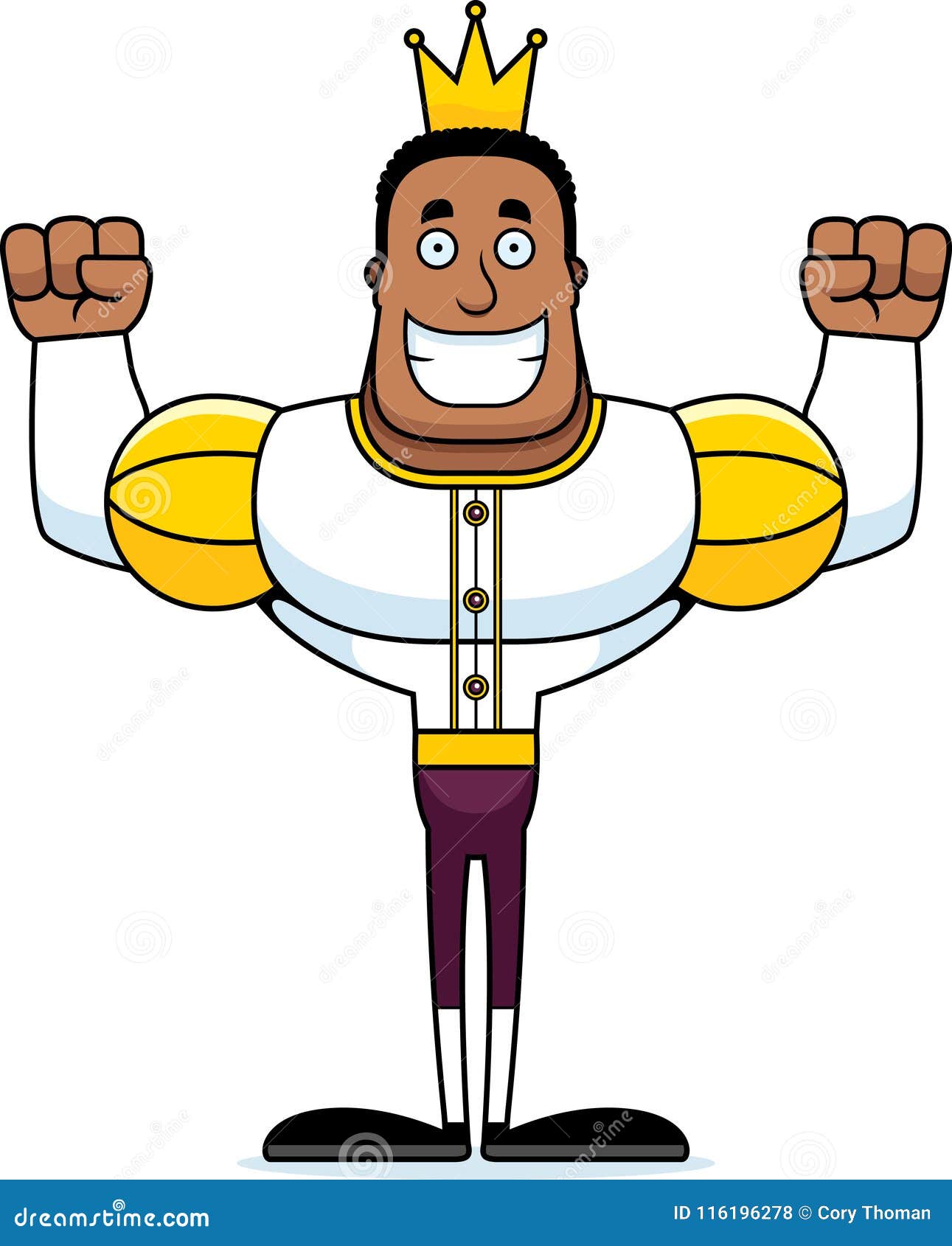 Cartoon Smiling Prince stock vector. Illustration of grin - 116196278