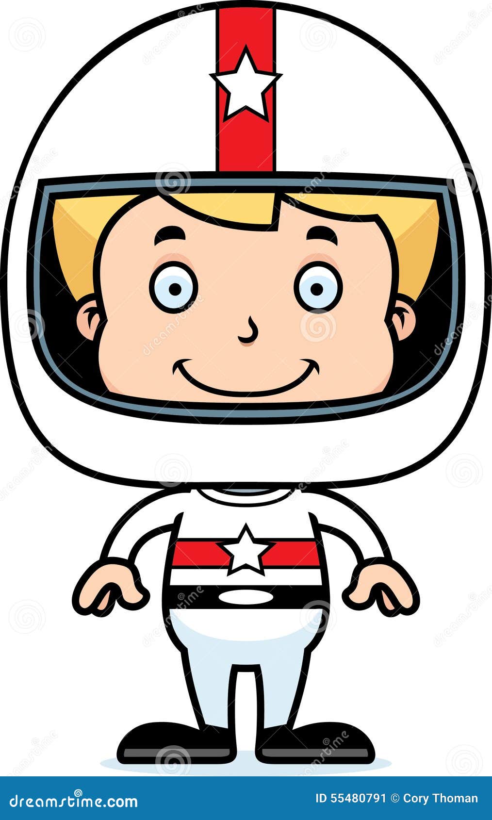 Cartoon Smiling Race Car Driver Boy Stock Vector - Illustration of ...