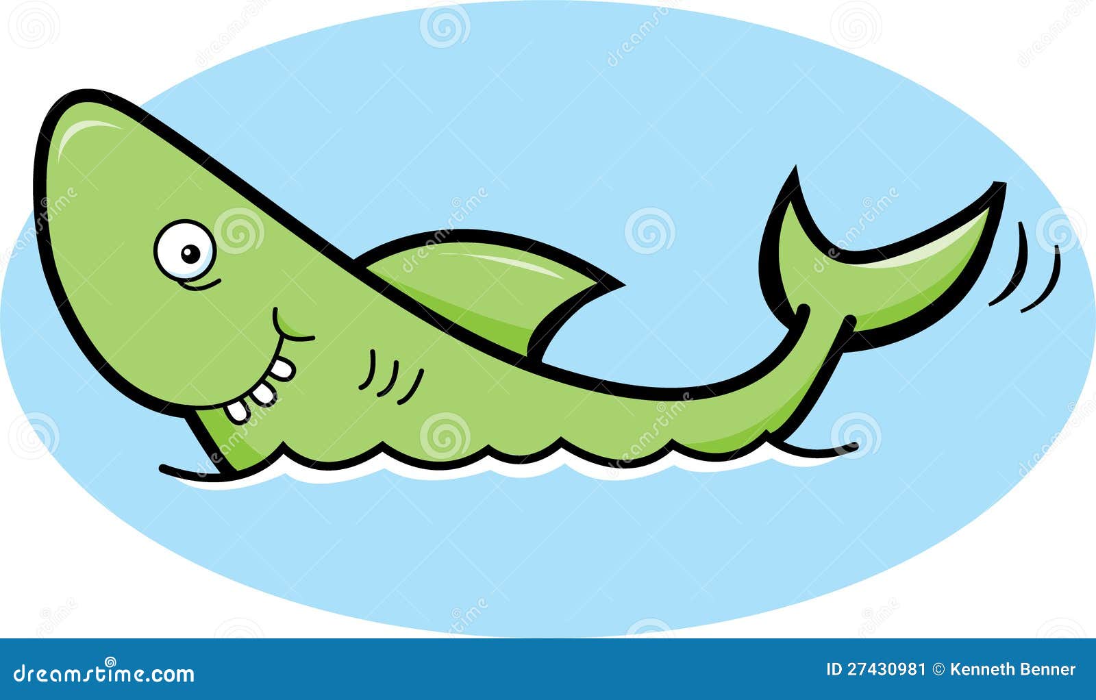 Cartoon smiling shark stock vector. Illustration of clip - 27430981