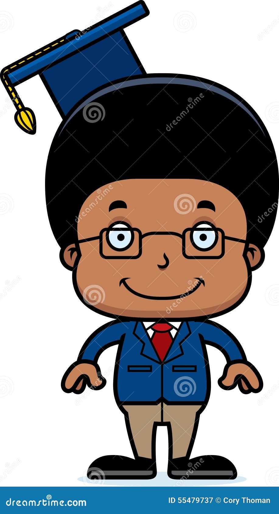 Cartoon Smiling Teacher Boy Stock Vector - Illustration of smiling ...
