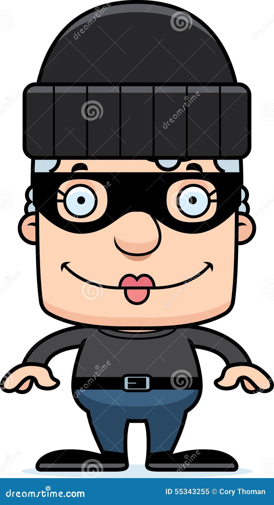 Cartoon Smiling Thief Woman Stock Vector - Illustration of graphic ...