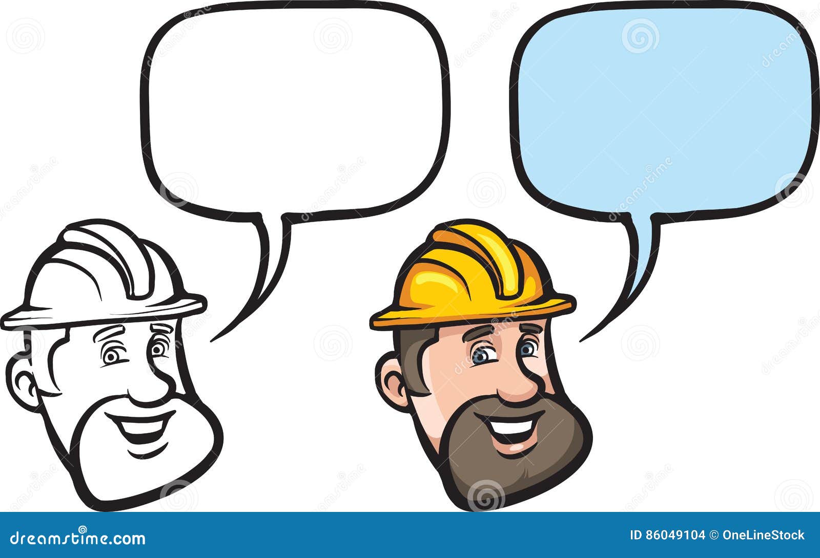 Smiling Worker Holding Thumbs Up Vector Cartoon Illustration ...
