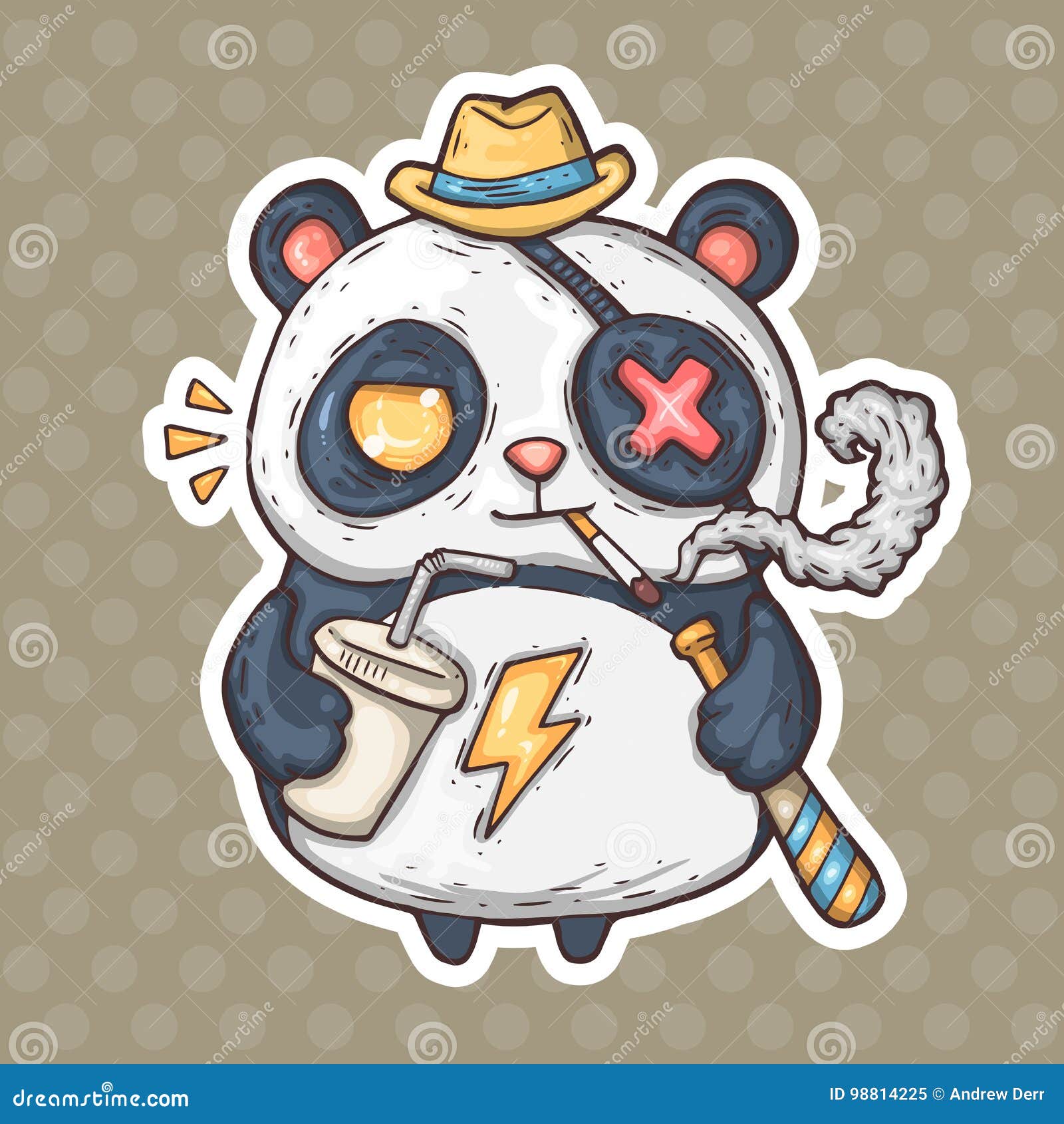 420 Cartoon Smoking Blunt Hold Weed Cannabis Bud Nug Marijuana ...