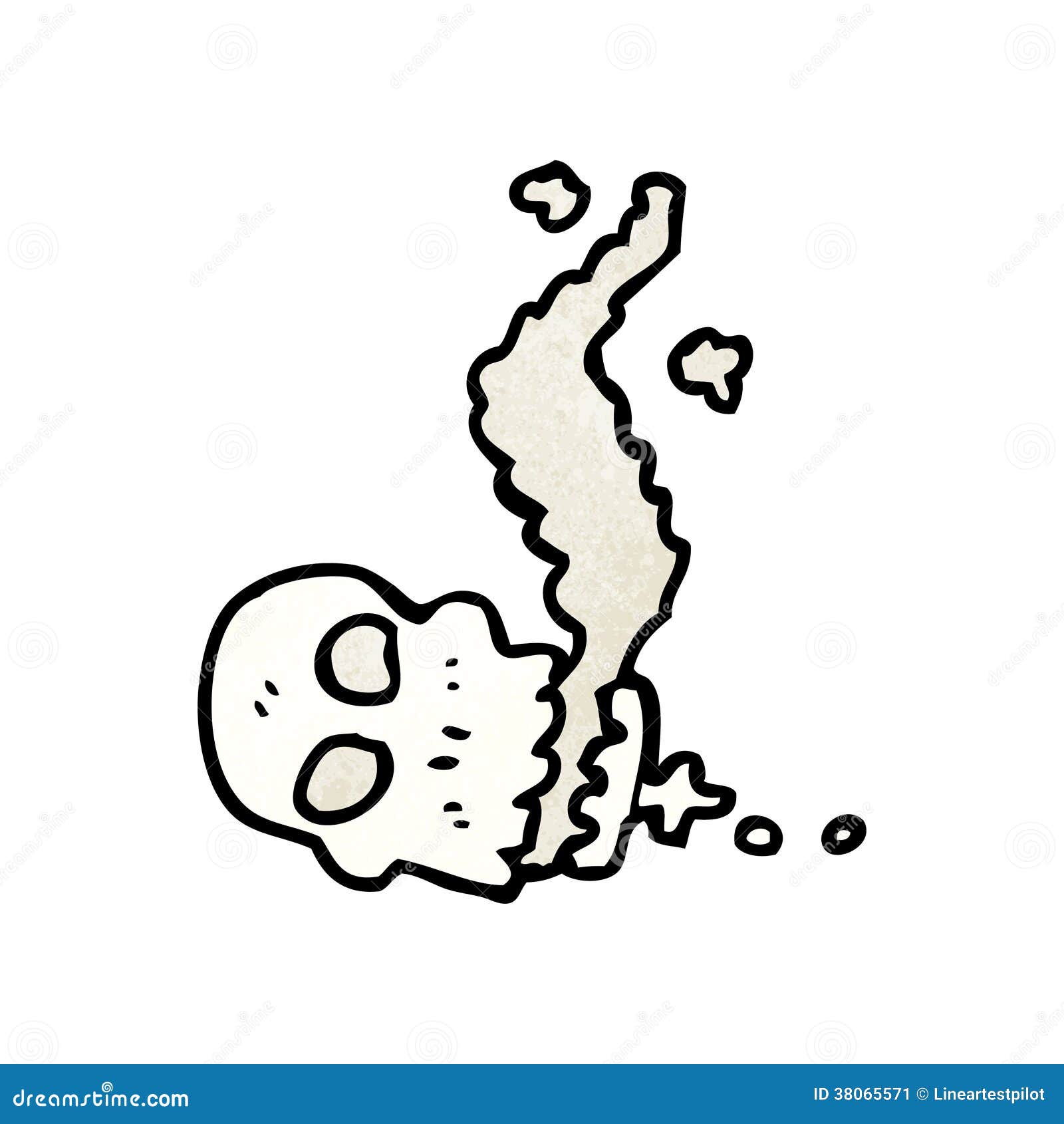 Cartoon smoking skull stock vector. Illustration of sketch - 38065571