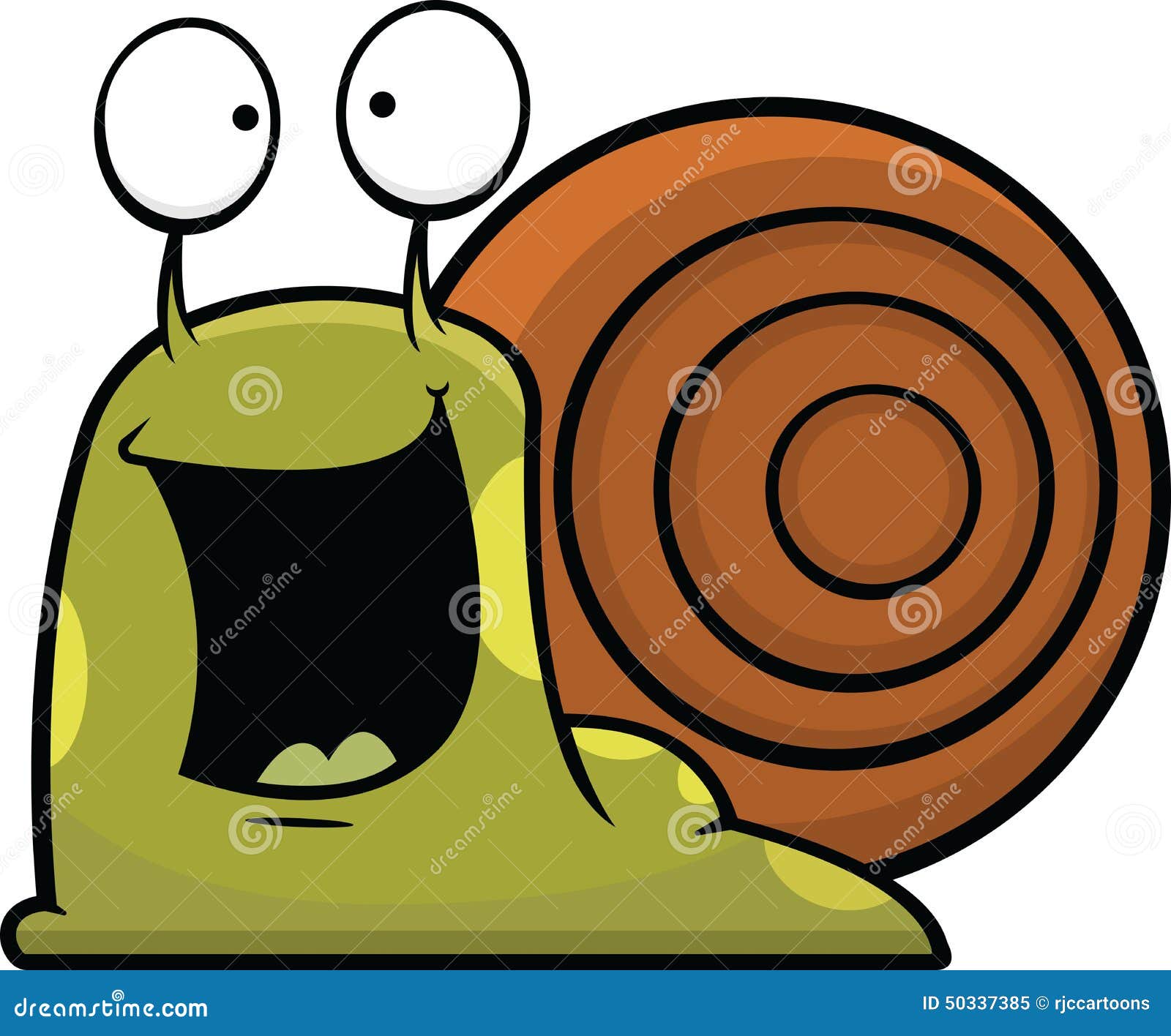 Cartoon Snail Happy stock vector. Illustration of graphic - 50337385