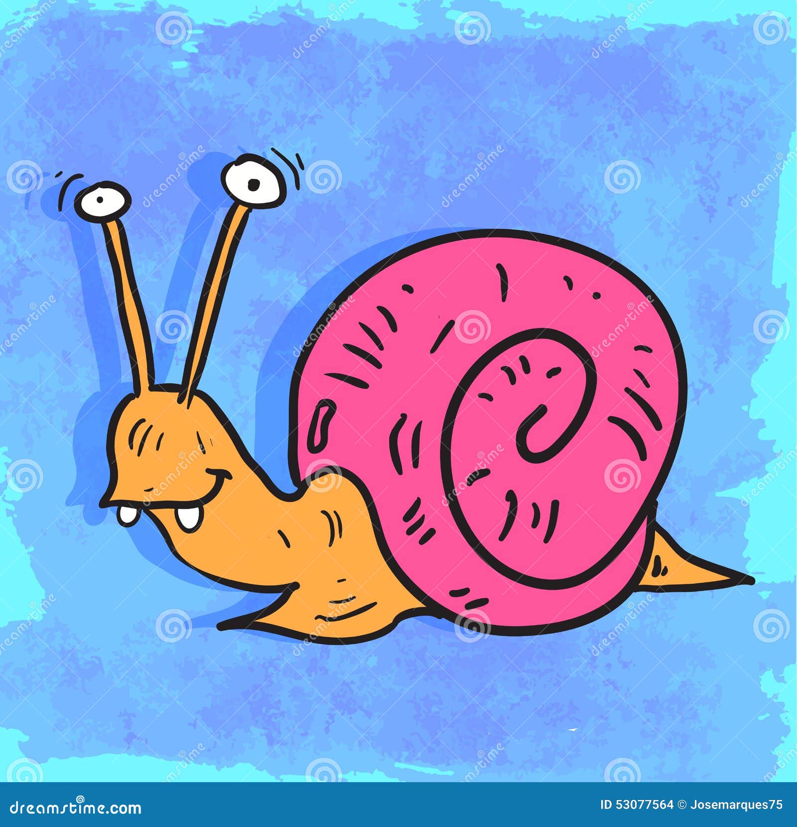 Cartoon Snail Illustration , Vector Icon Stock Vector - Illustration of ...