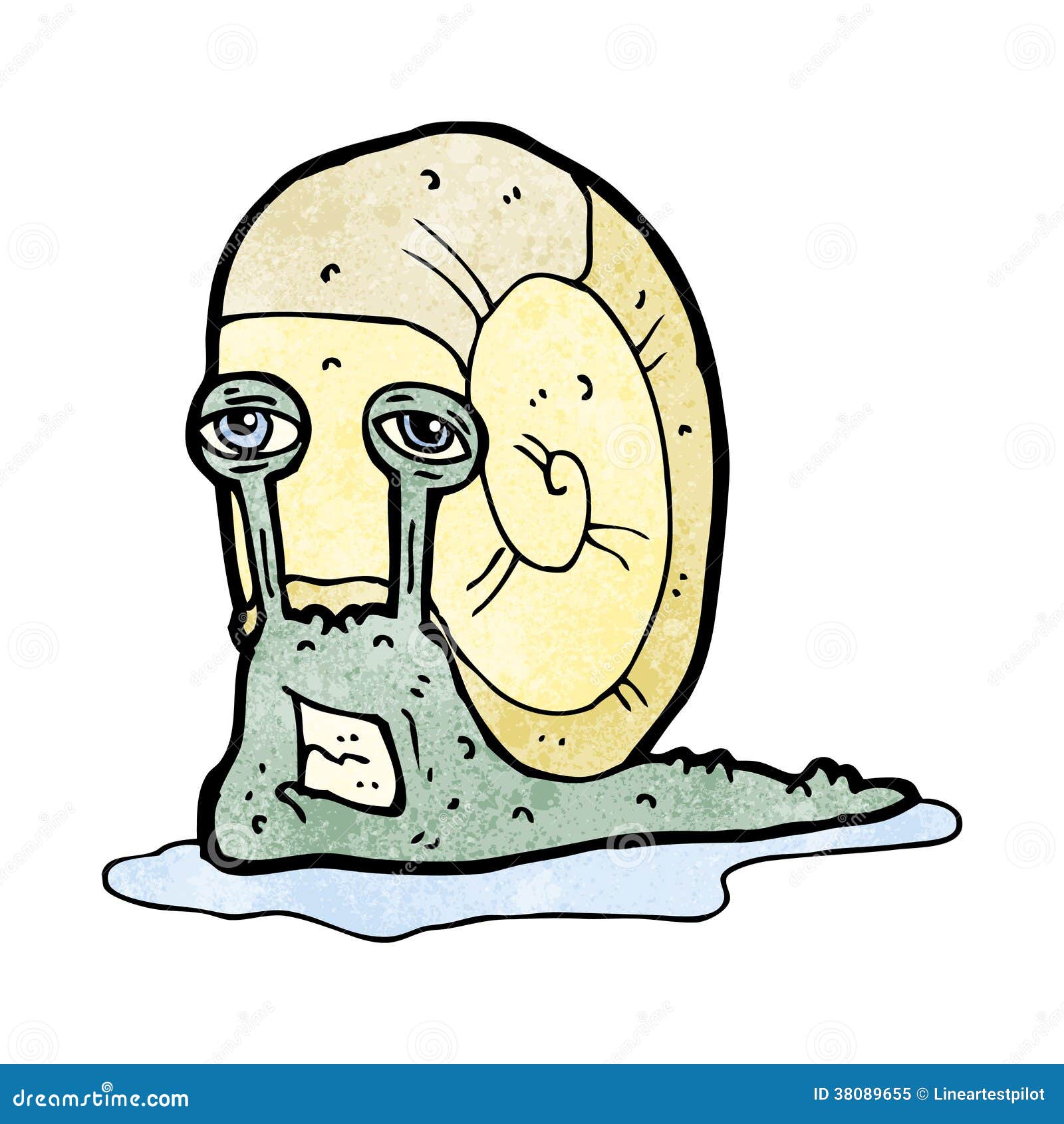 Cartoon snail stock vector. Illustration of silly, hand - 38089655