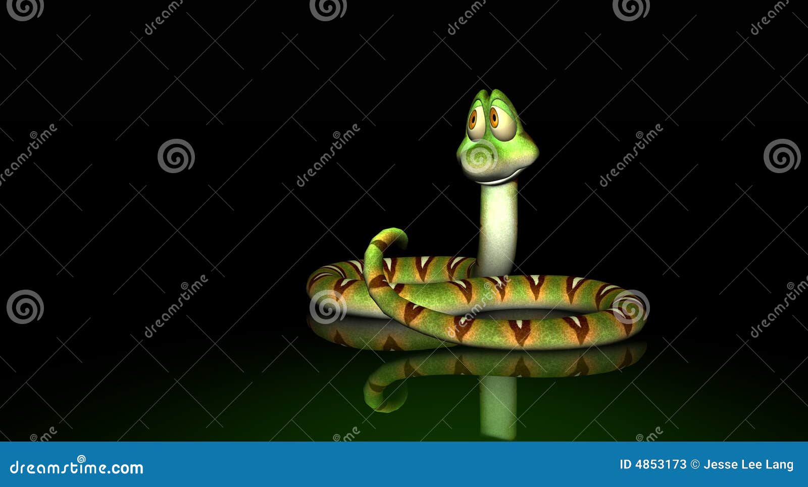 Cartoon Snake Picture. Image: 4853173